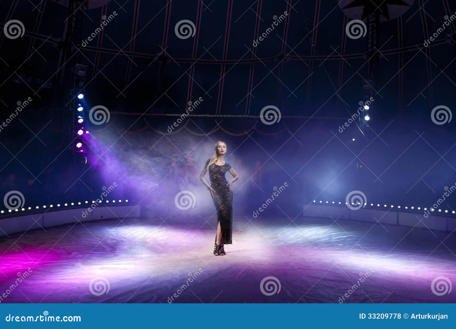 Woman in circus stock photo. Image of lace, human, artistic - 33209778