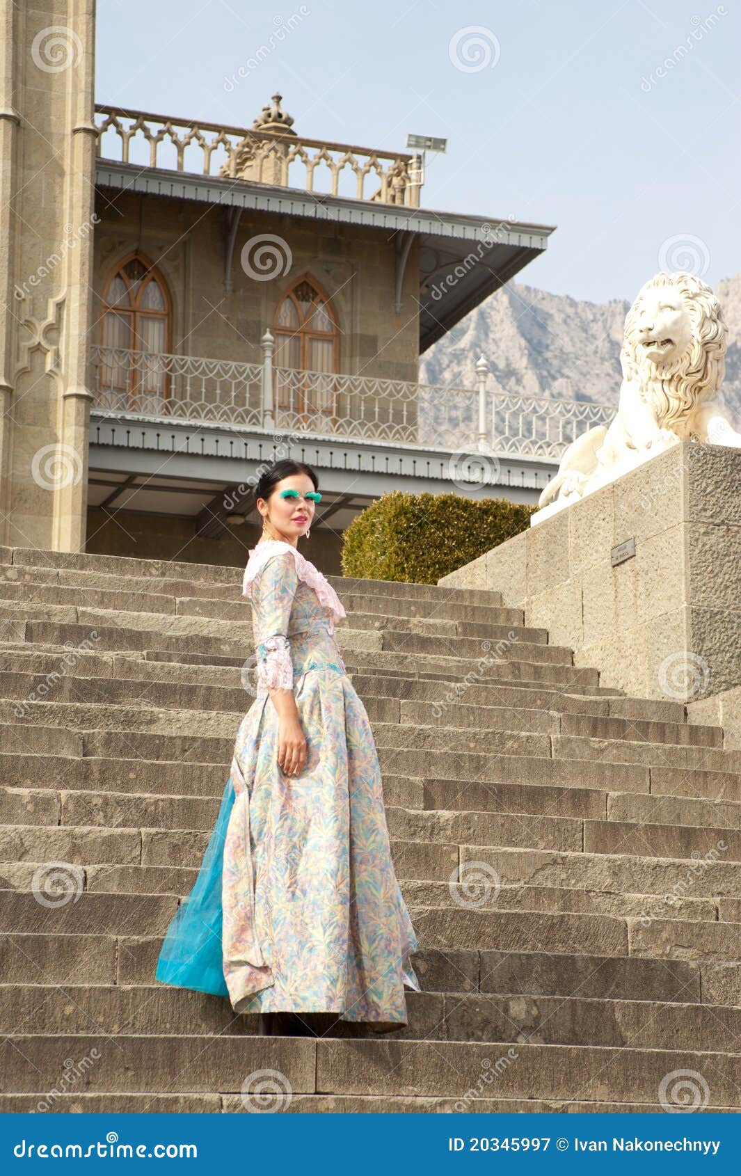 Woman in classical dress stock image. Image of beauty - 20345997