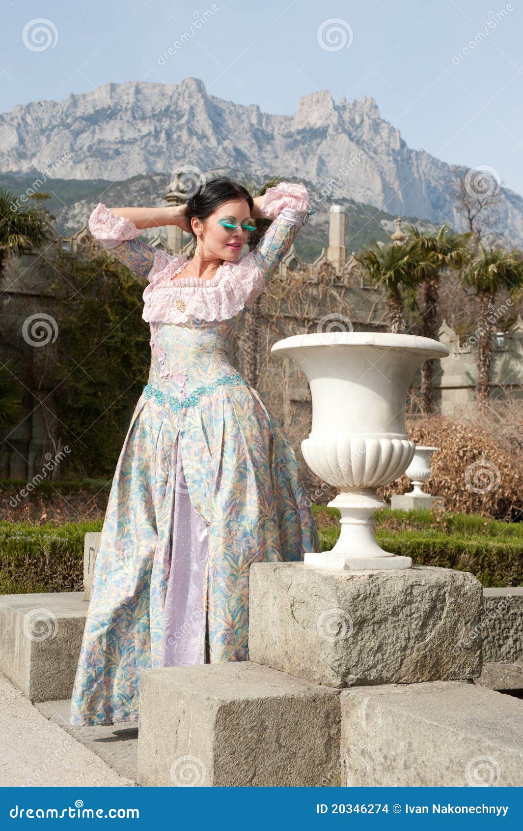 Woman in classical dress stock photo. Image of dress - 20346274