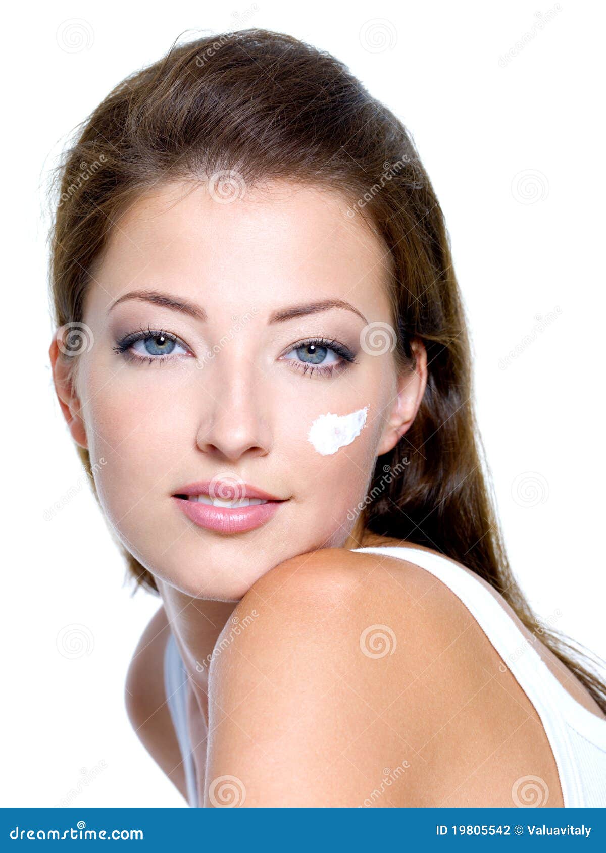 Woman with clean skin stock photo. Image of cosmetic - 19805542
