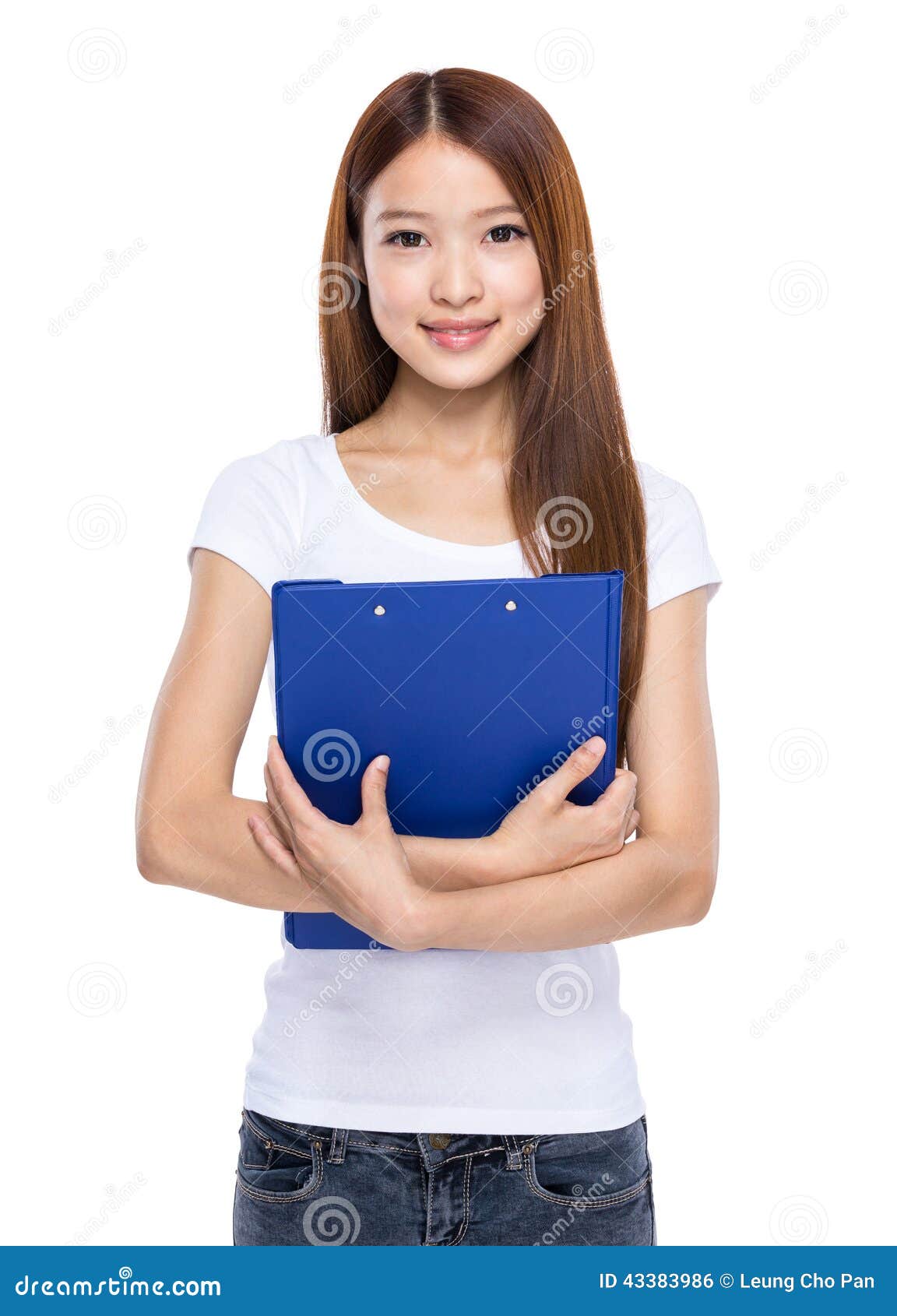 Woman with clipboard stock photo. Image of girl, notepad - 43383986