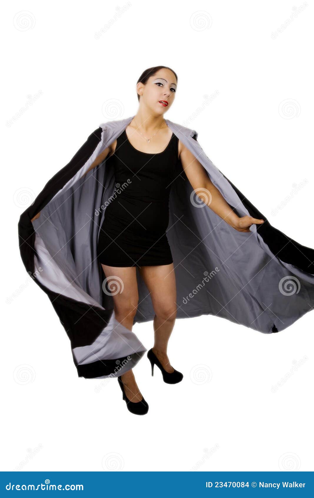 Woman in cloak stock photo. Image of costume, brunette - 23470084