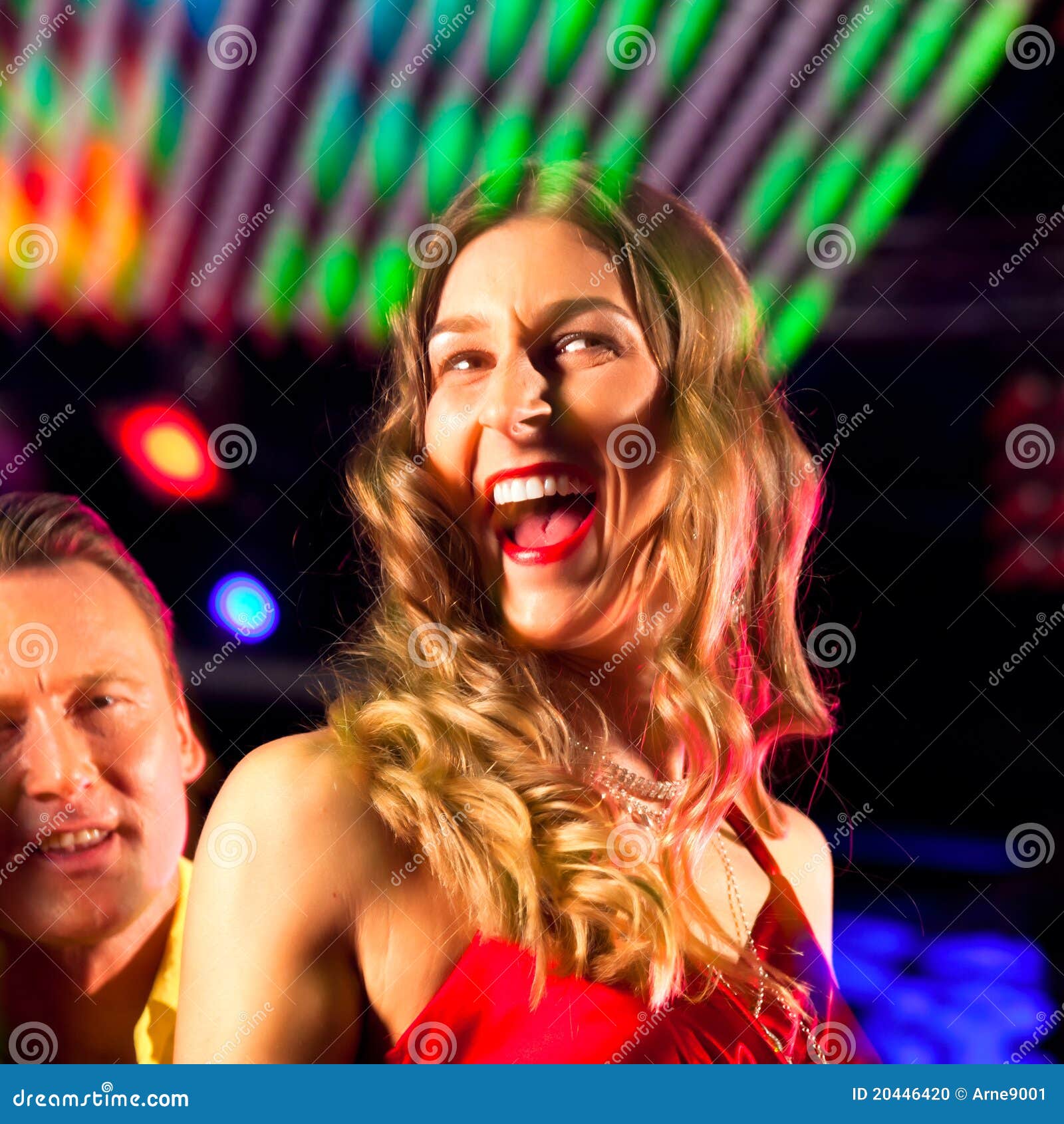 Woman in Club or Bar Having Fun Stock Photo - Image of laughing, woman ...