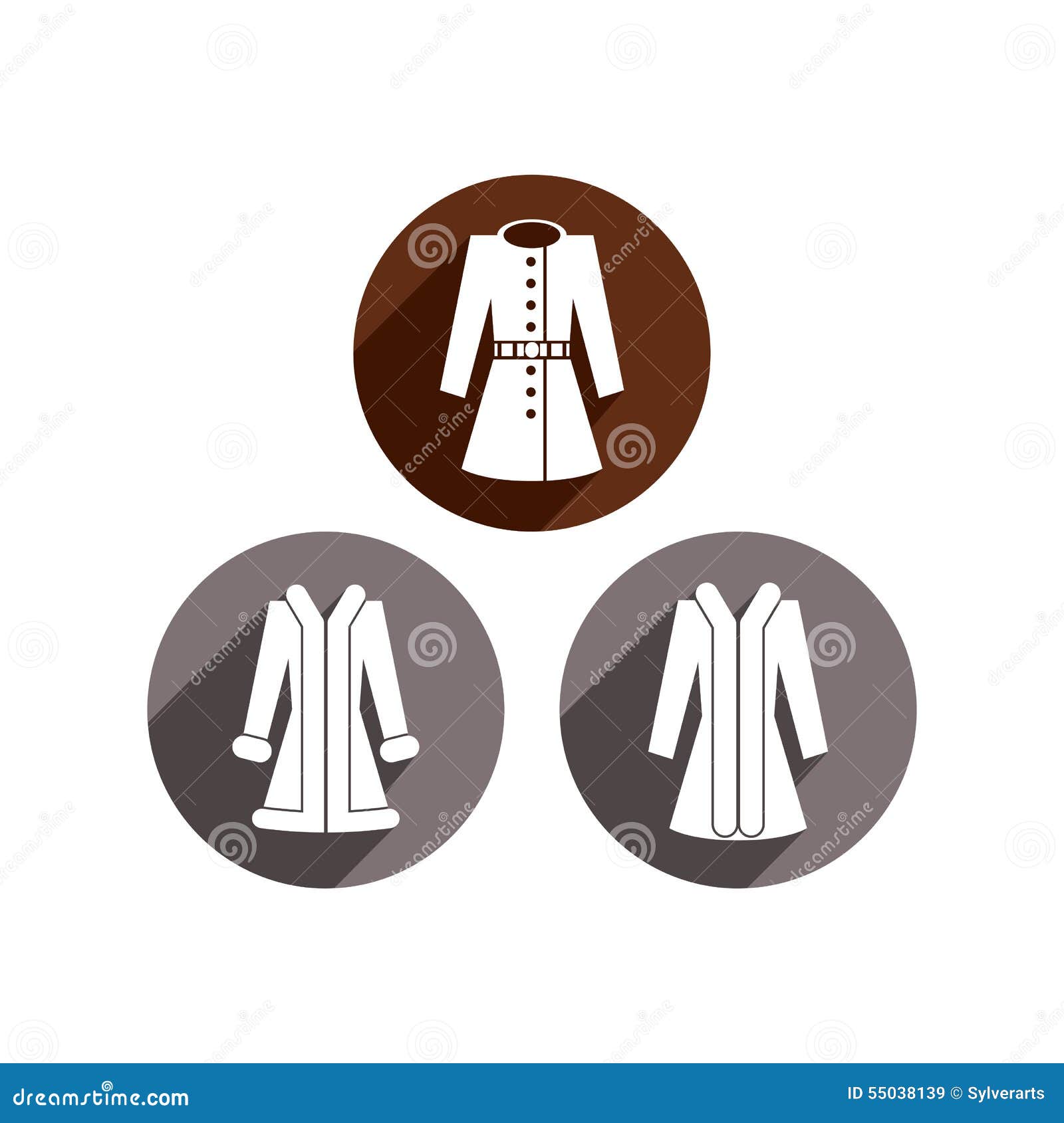 Woman Coats Vector Icon Set Stock Vector Illustration Of Pullover