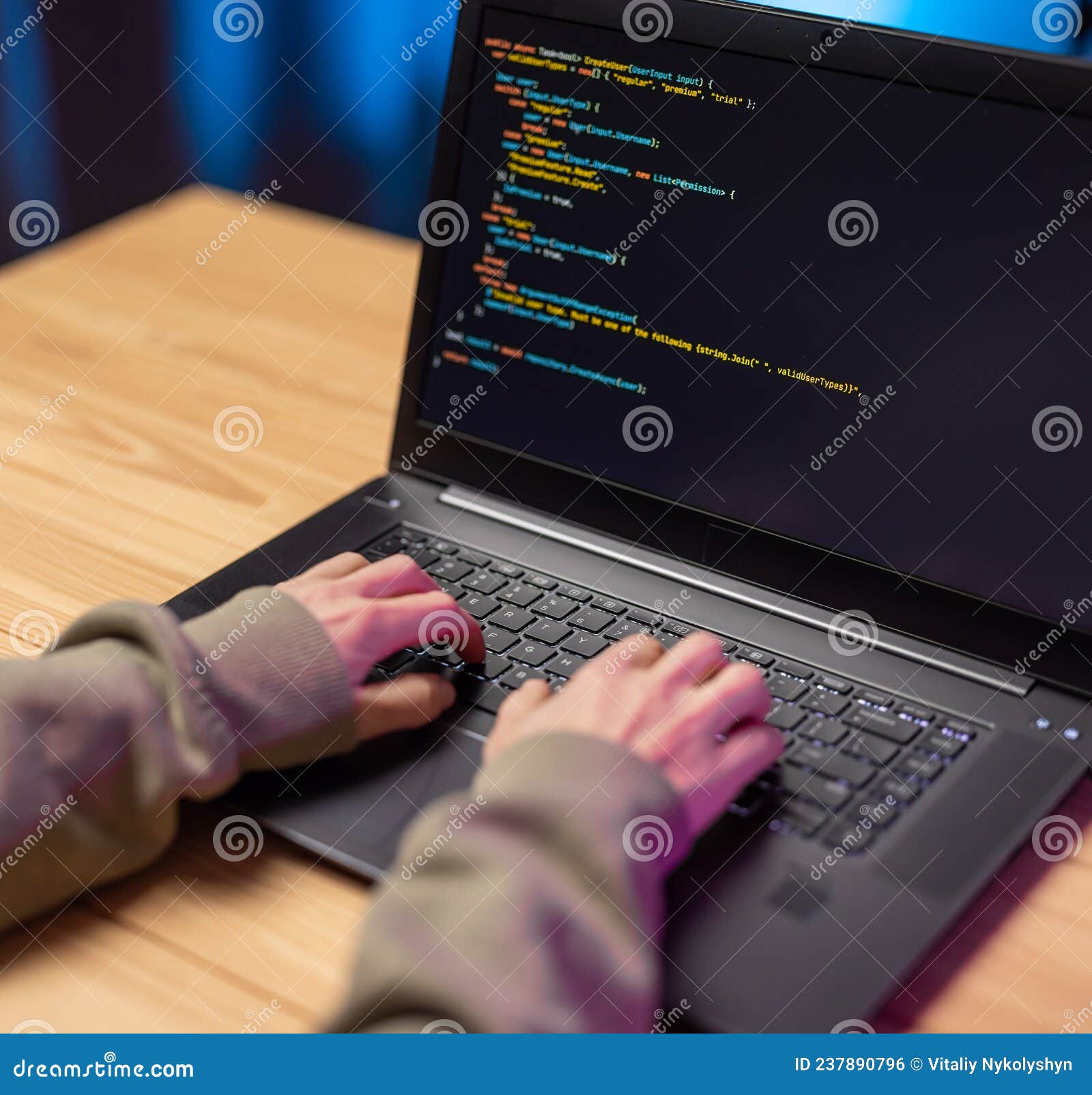 Woman coding on laptop stock photo. Image of laptop - 237890796 Woman coding on laptop stock photo. Image of laptop - 237890796