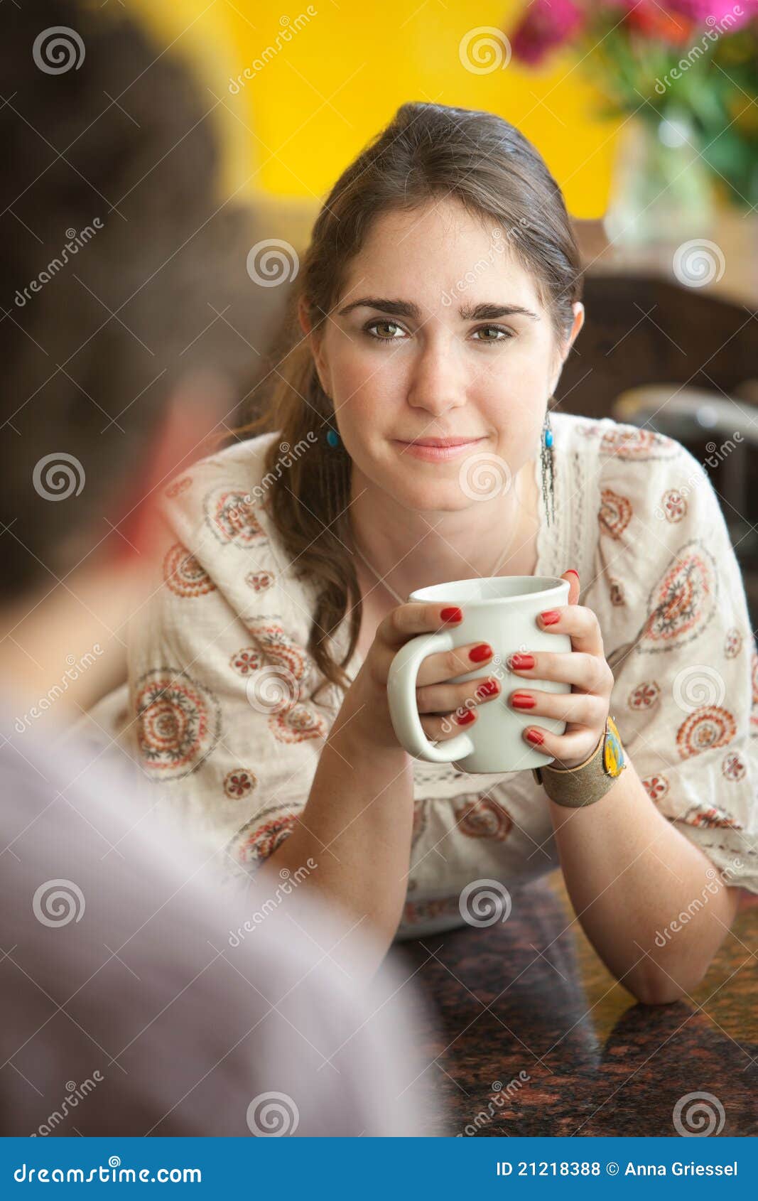 Woman with Coffee Mug stock photo. Image of caucasian - 21218388