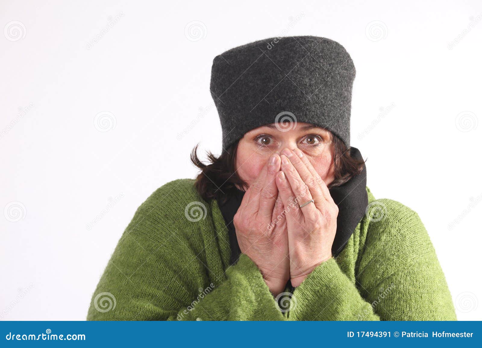Woman cold stock image. Image of older, shot, closeup - 17494391
