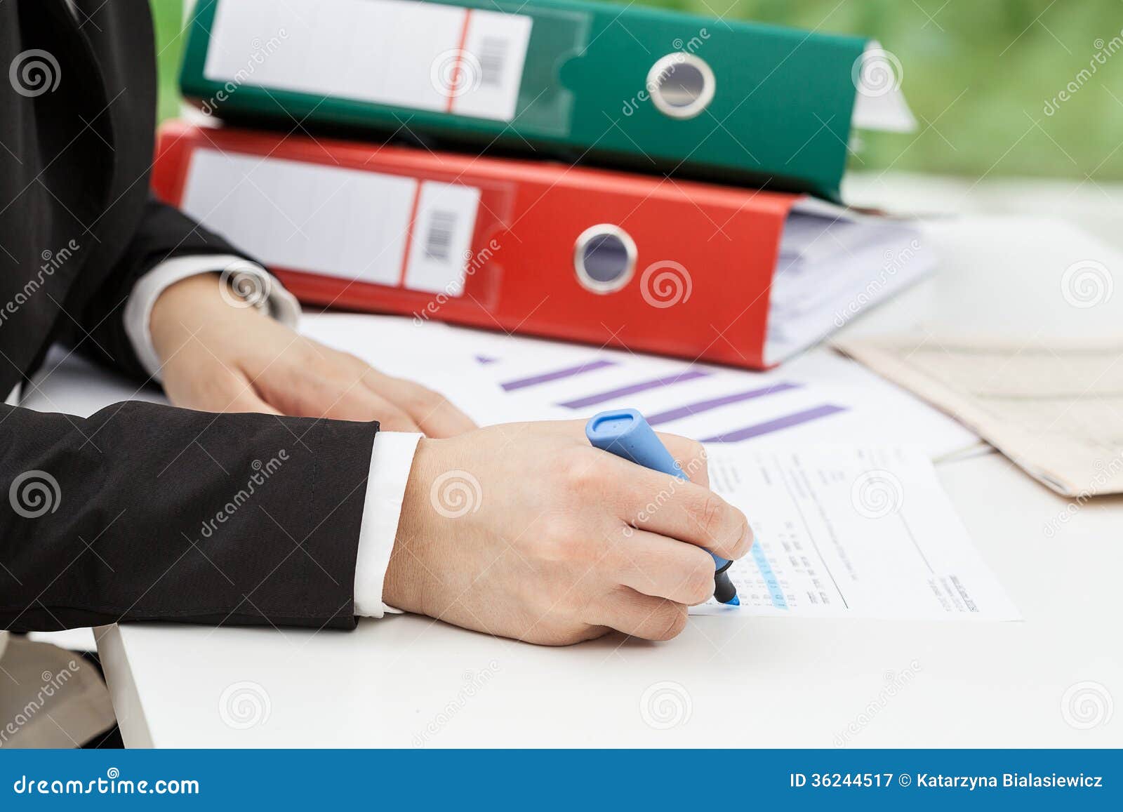 Woman collecting data stock image. Image of accounting - 36244517