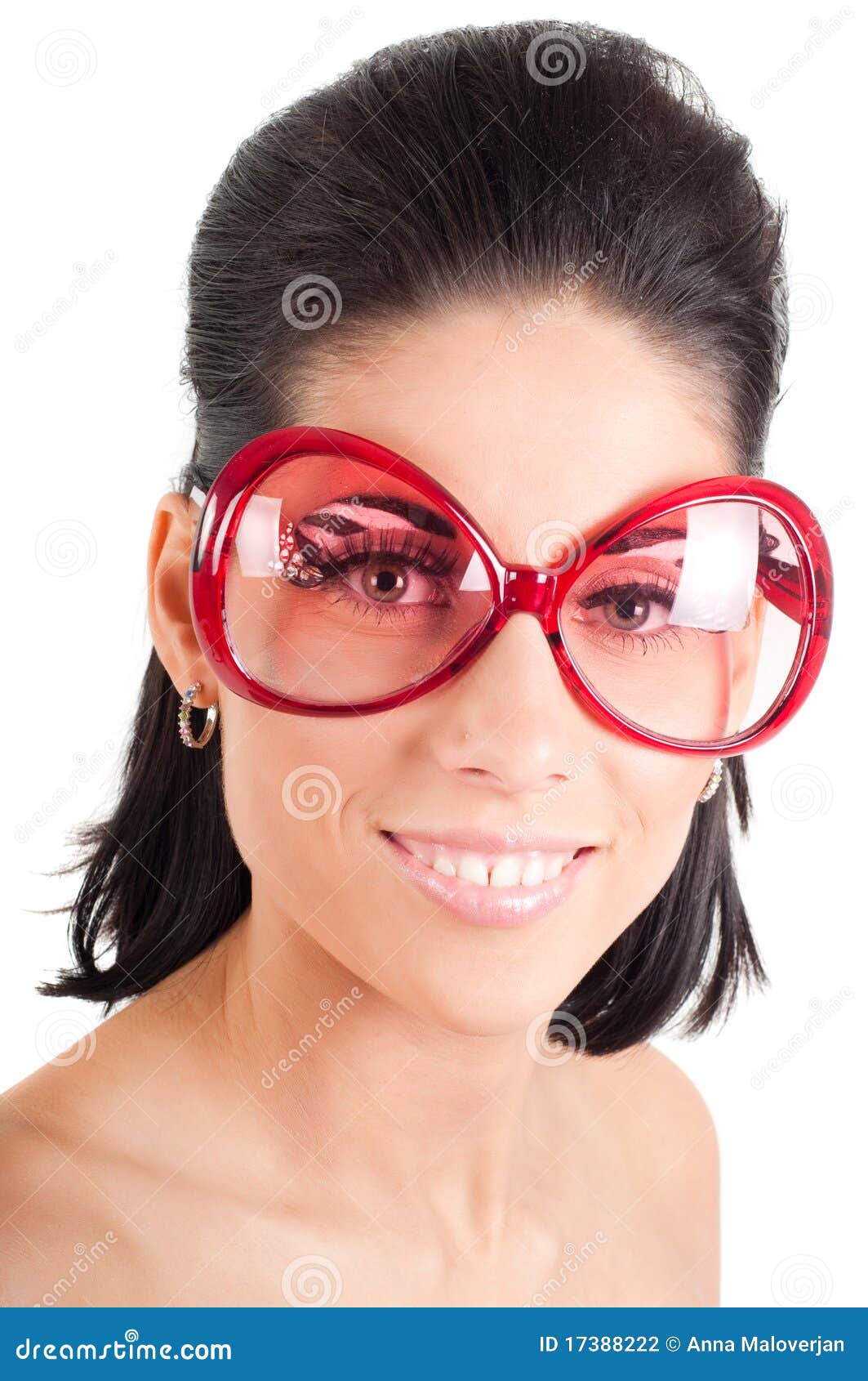 Woman with color face art stock photo. Image of model - 17388222