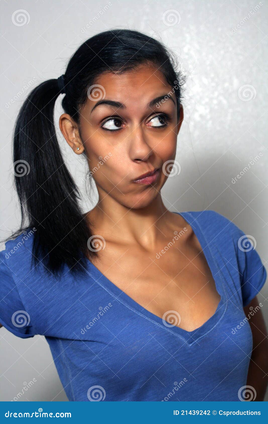 Woman with Comical Facial Expression (2) Stock Photo - Image of female ...