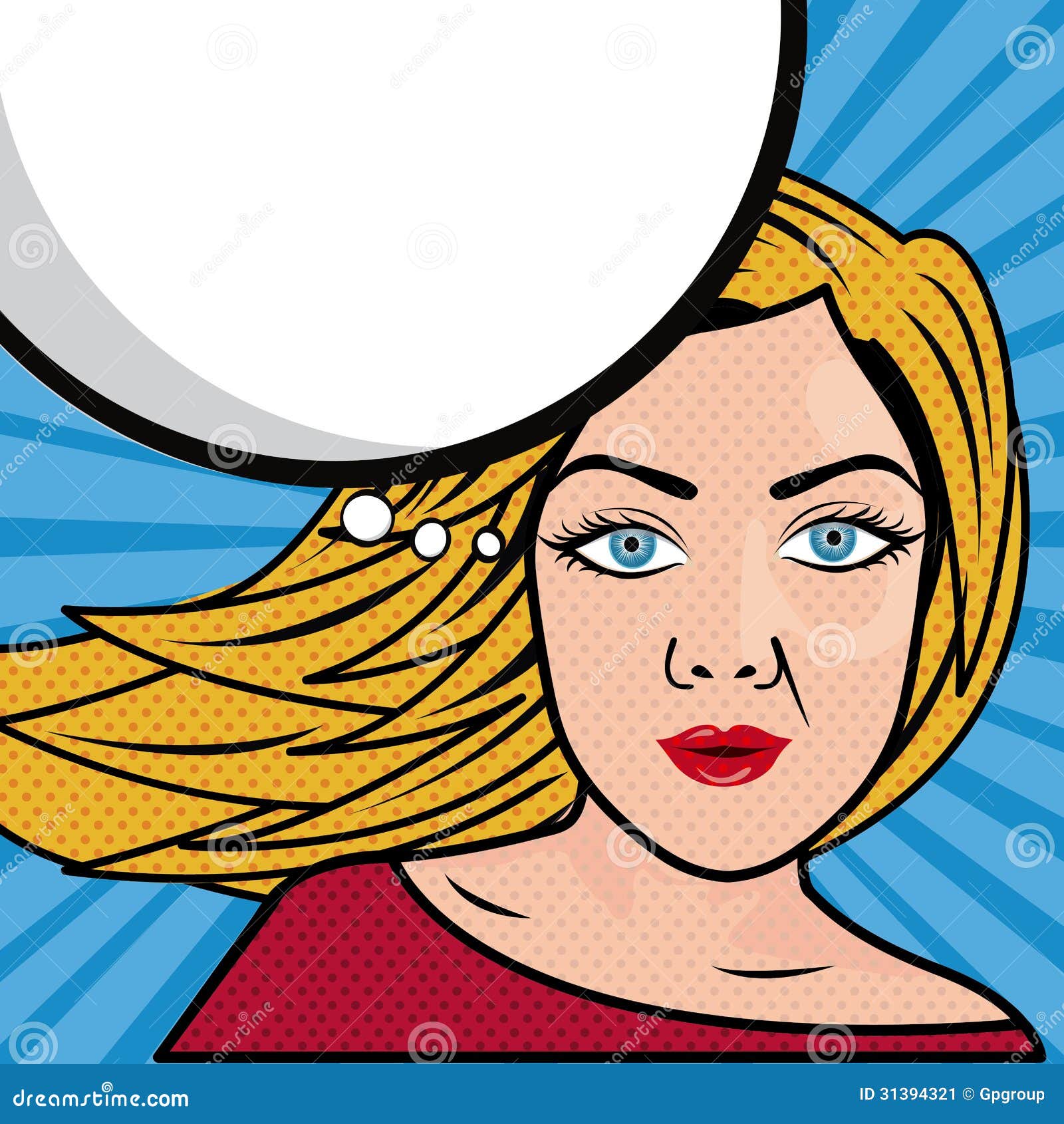 Woman Comics Vector Illustration | CartoonDealer.com #31814056