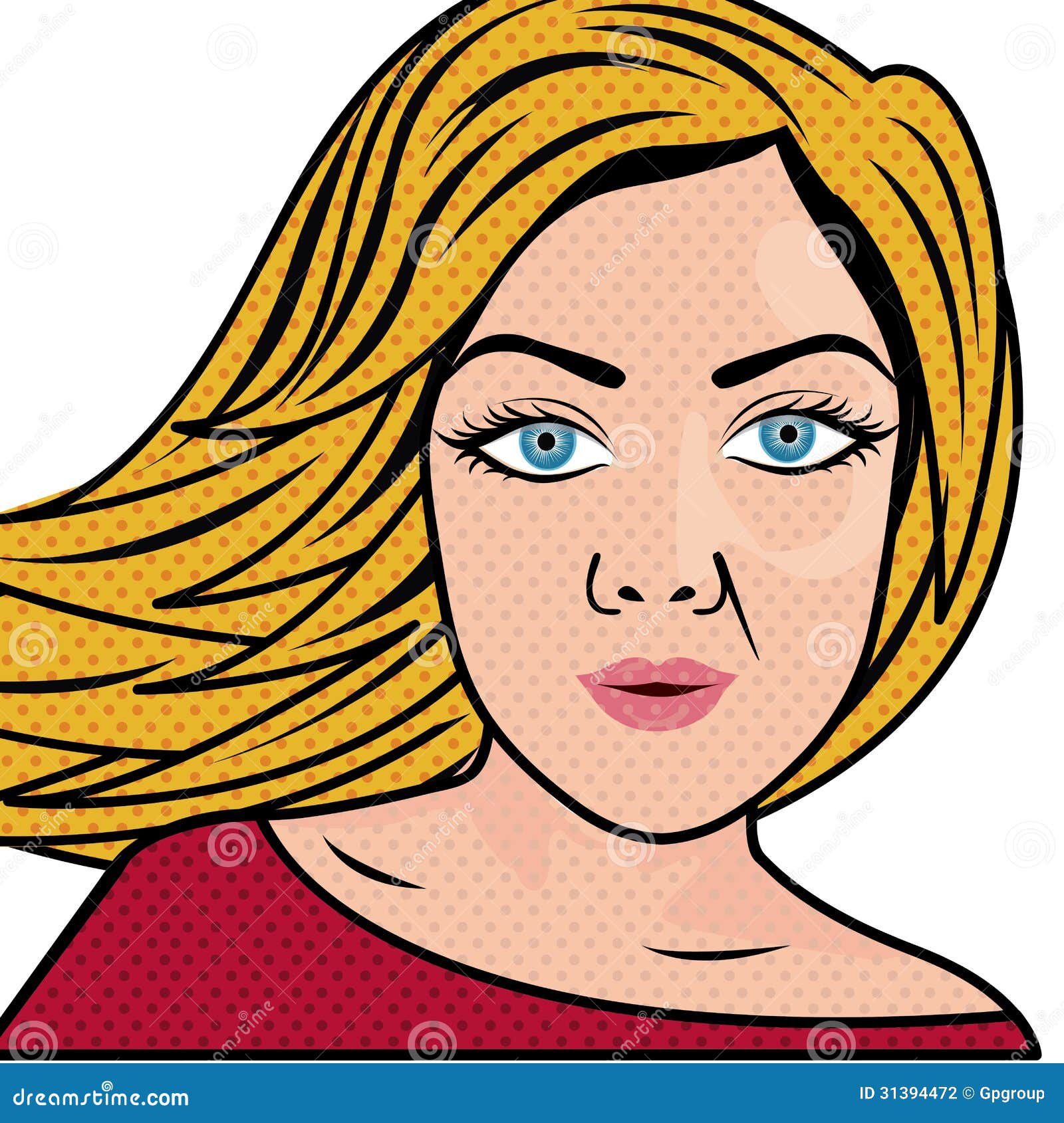 Woman Comics Vector Illustration | CartoonDealer.com #31814056