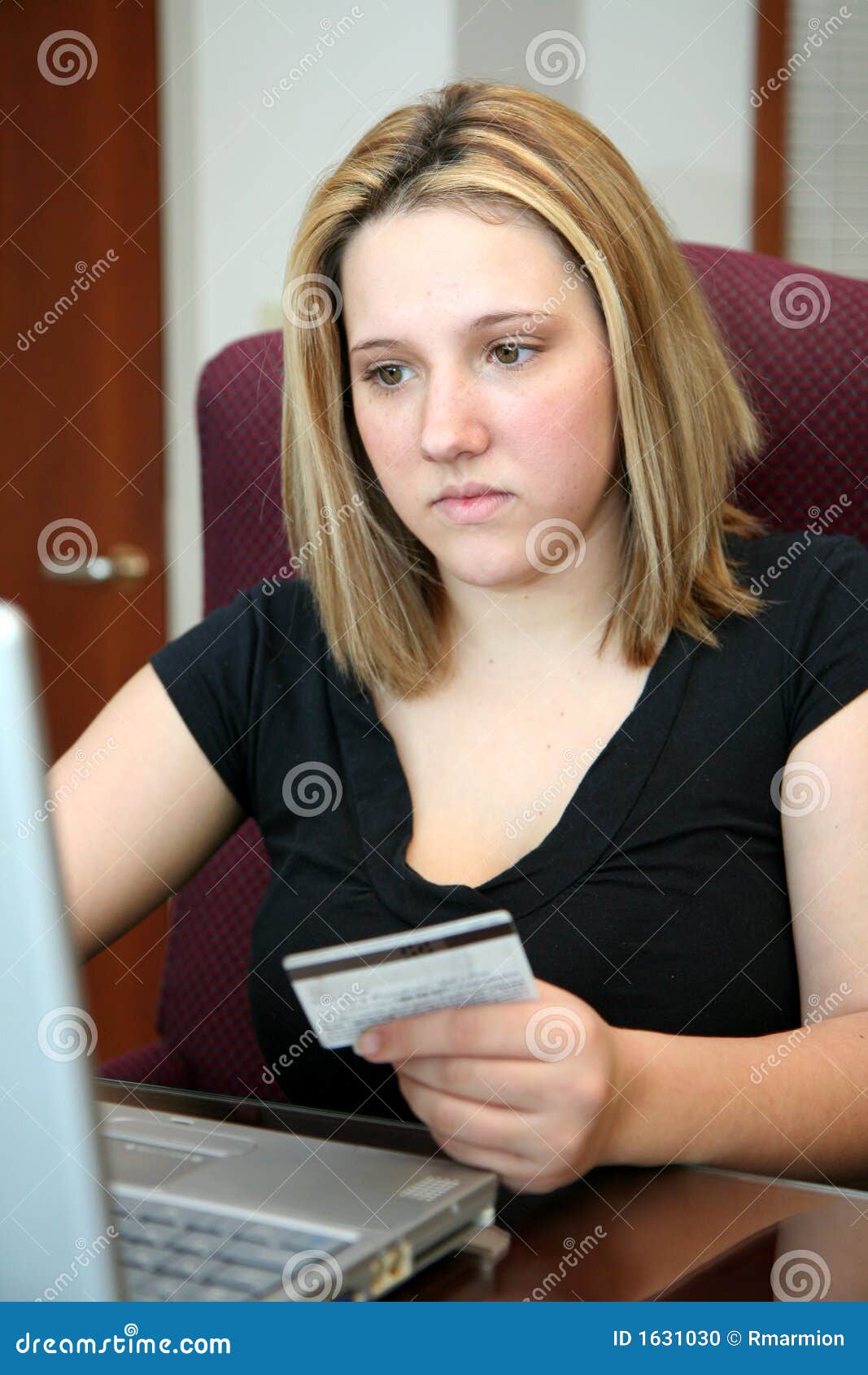 Woman on Computer stock photo. Image of womans, wife, close - 1631030
