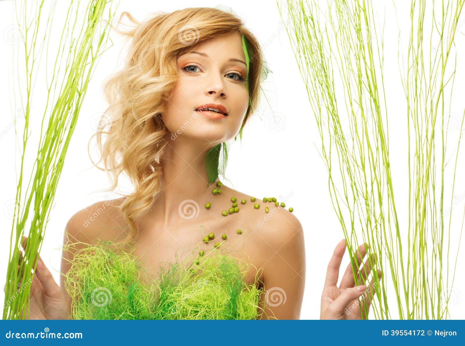 Woman in Conceptual Spring Costume Stock Photo - Image of rest, fantasy ...