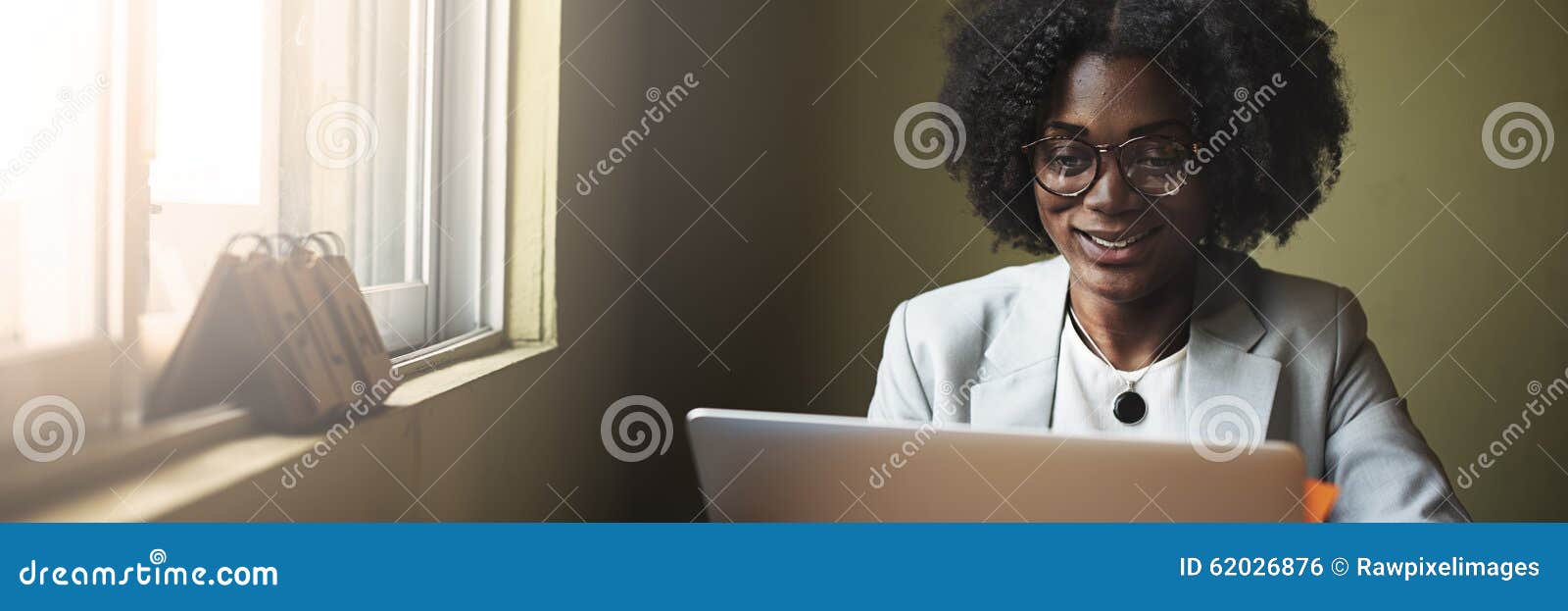 Woman Connection Computer Networking Wireless Concept Stock Photo ...