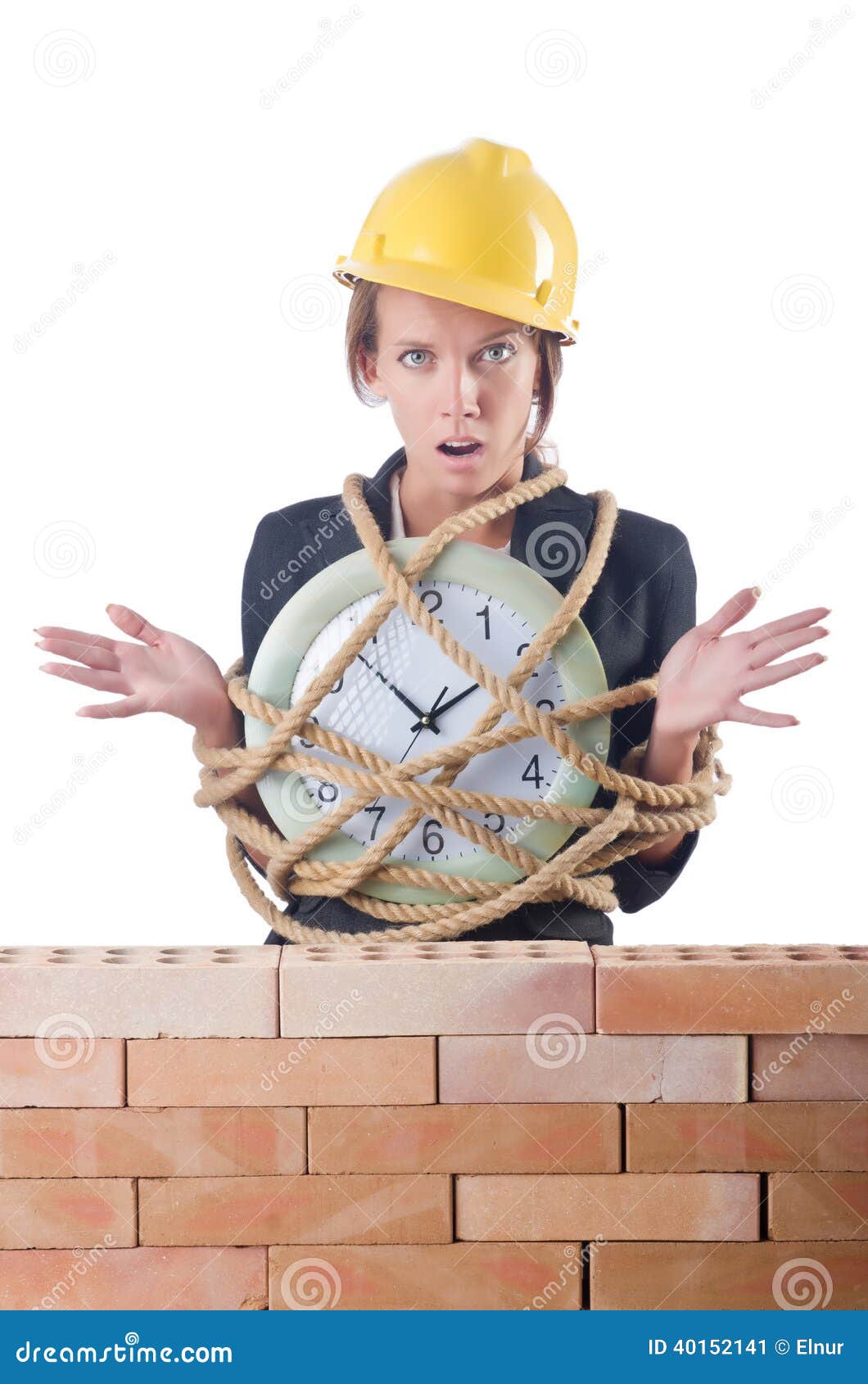 Woman construction worker stock image. Image of isolated - 40152141