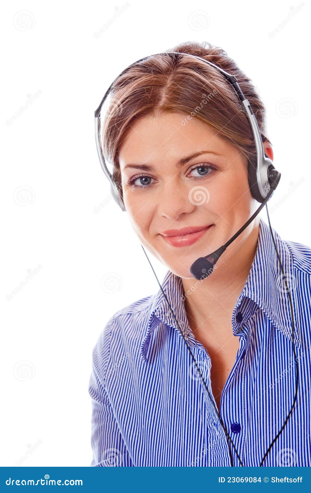 Woman consultant stock photo. Image of corporate, headset - 23069084