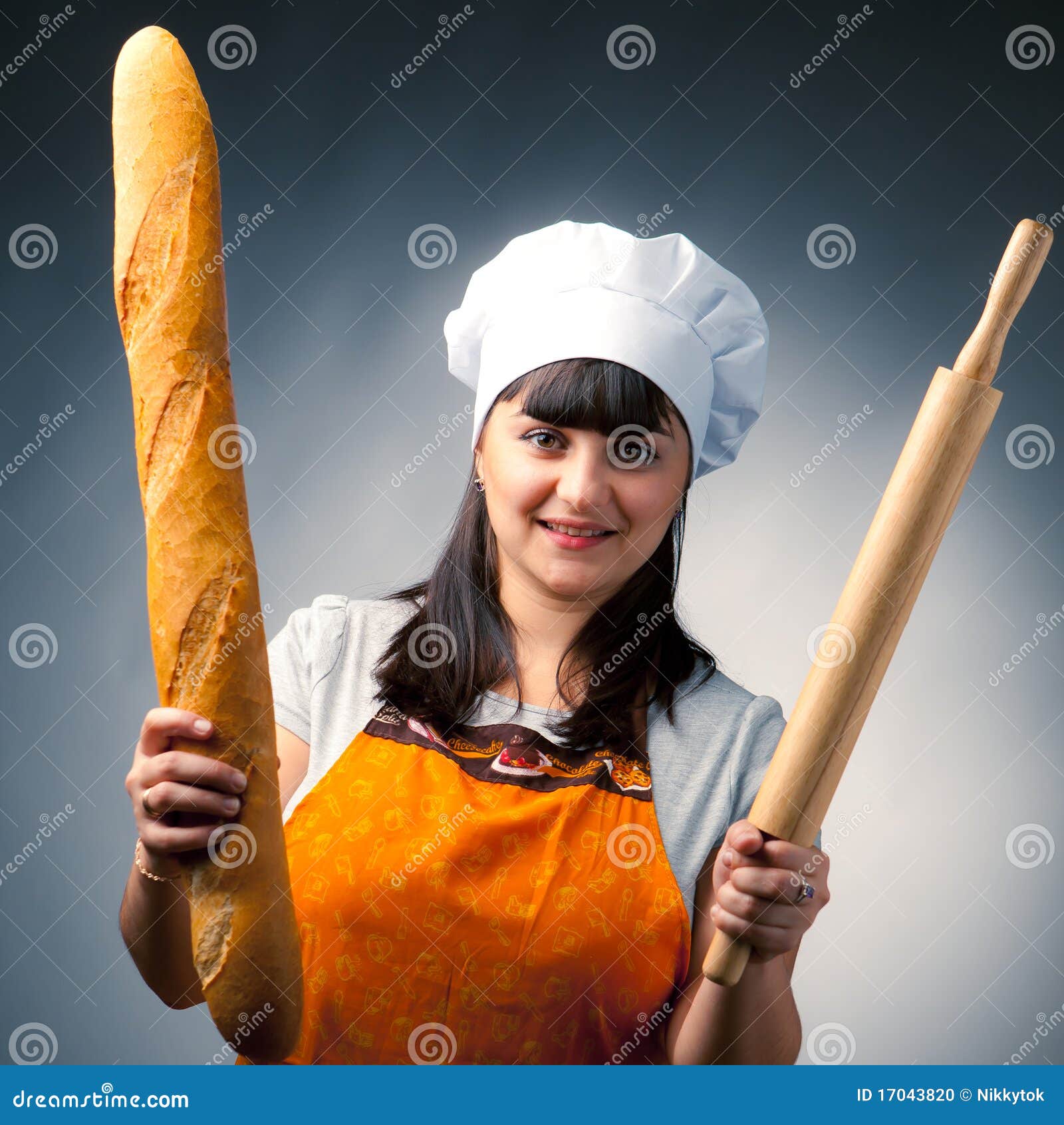 Woman cook stock photo. Image of bread, cooking, healthy - 17043820
