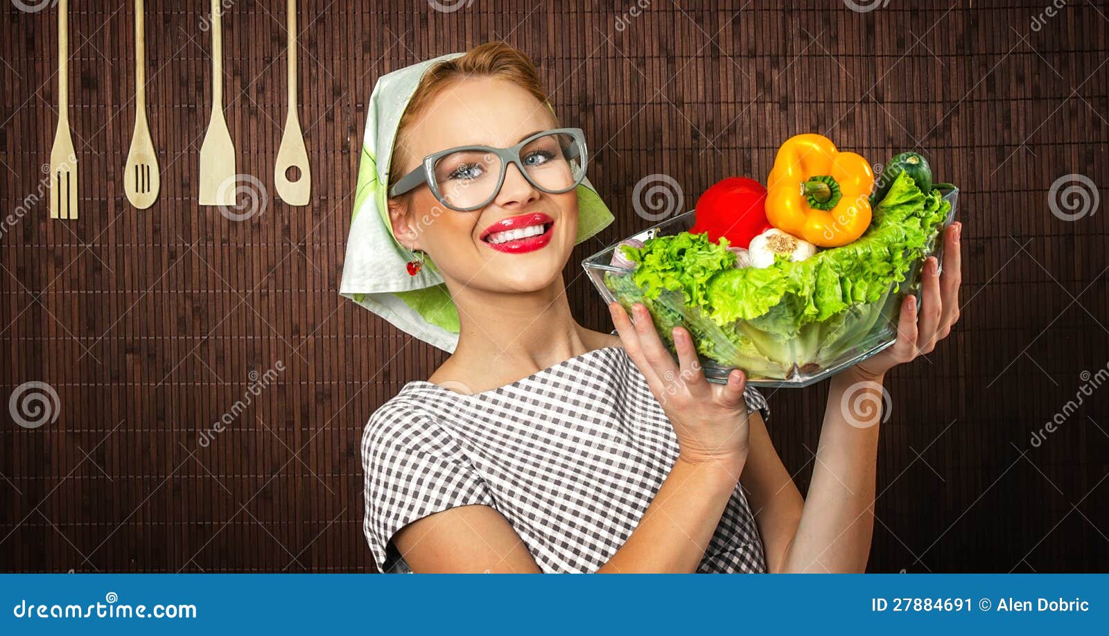 Woman cook stock image. Image of chef, dark, vegetable - 27884691