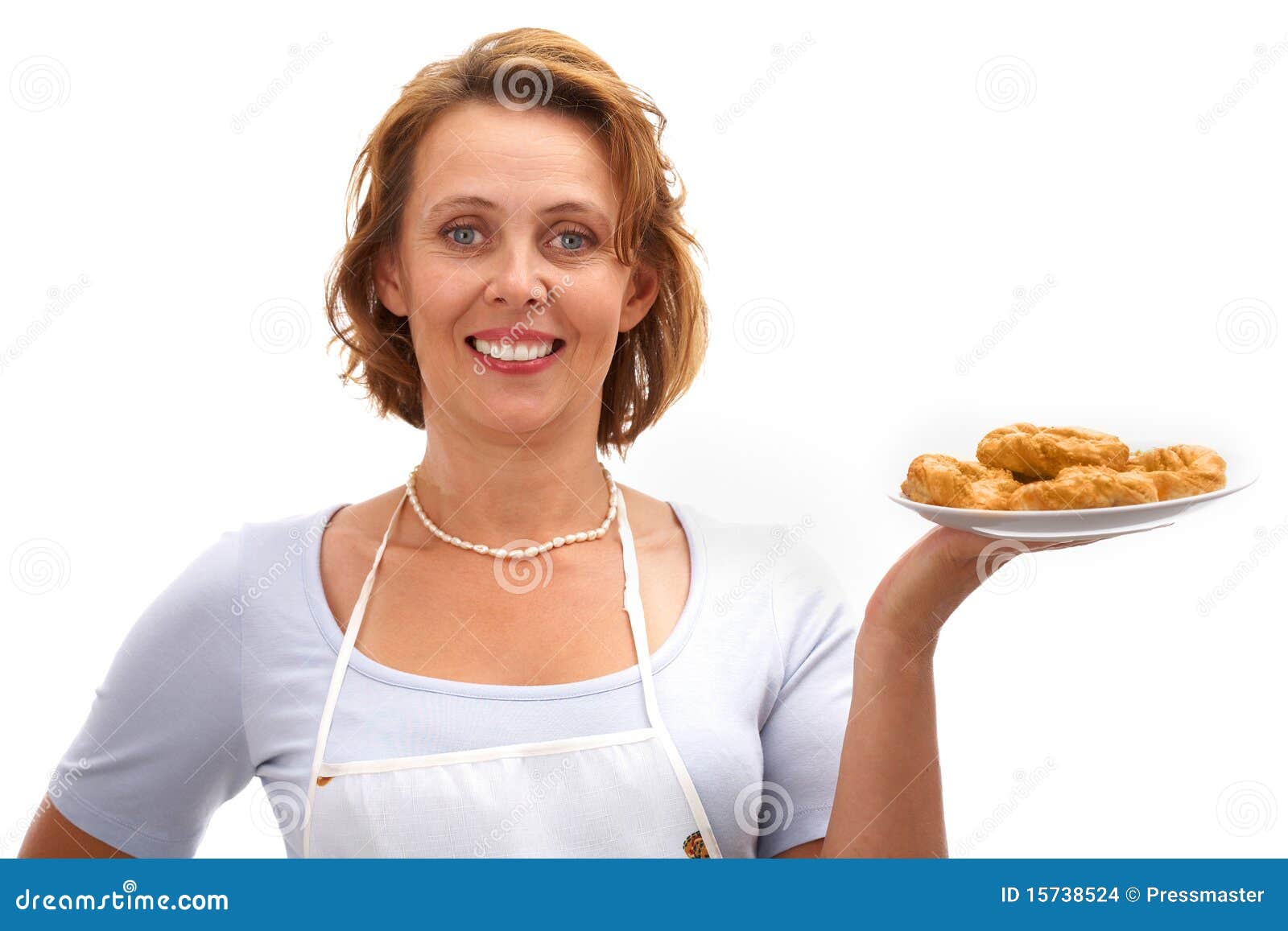 Woman with cookies stock photo. Image of baked, crispy - 15738524