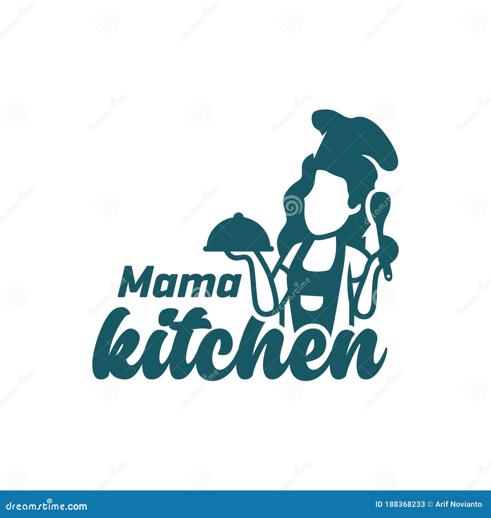 Woman cooking vector logo stock vector. Illustration of culinary ...