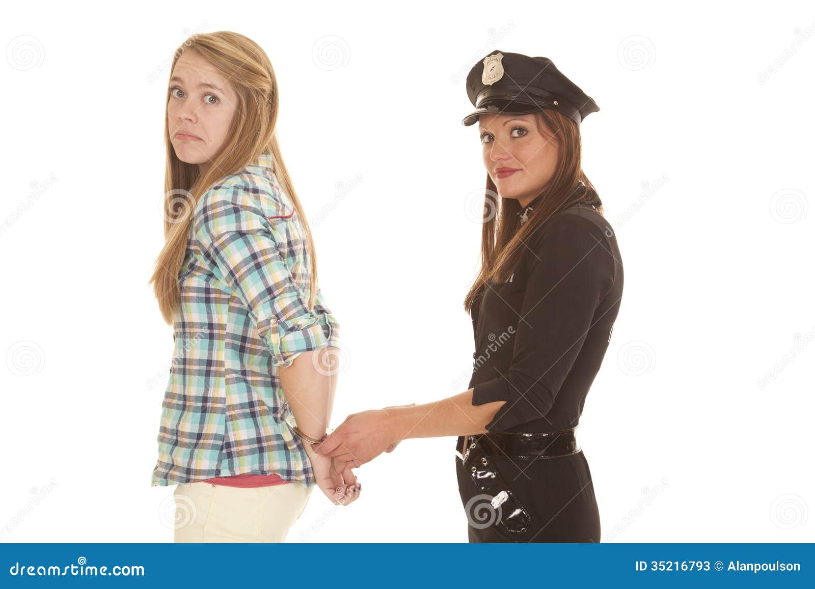 Girl Arrested Handcuffed Behind Back Girl Arrested Handcuffed Behind Back