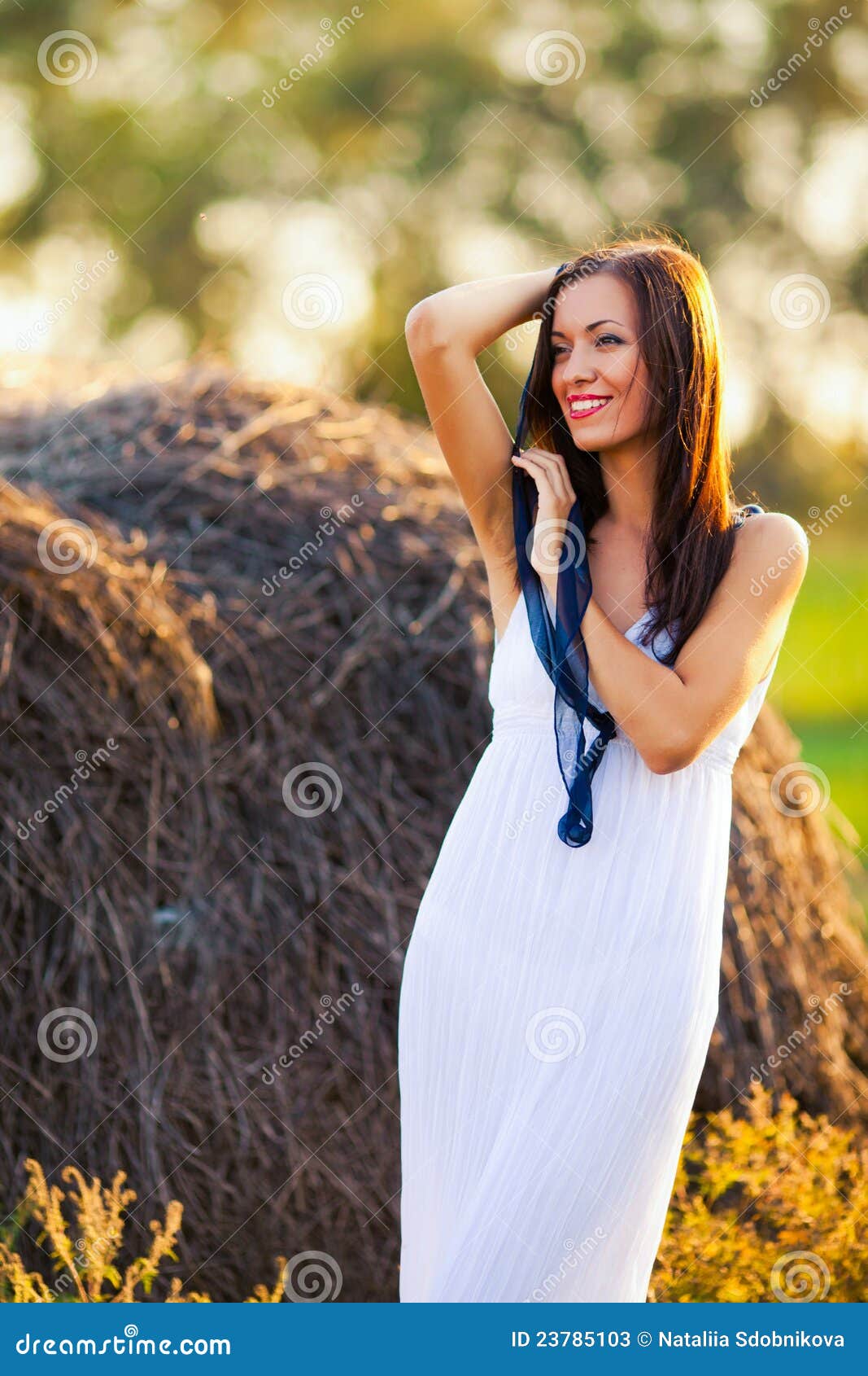 Woman in countryside stock image. Image of beautiful - 23785103
