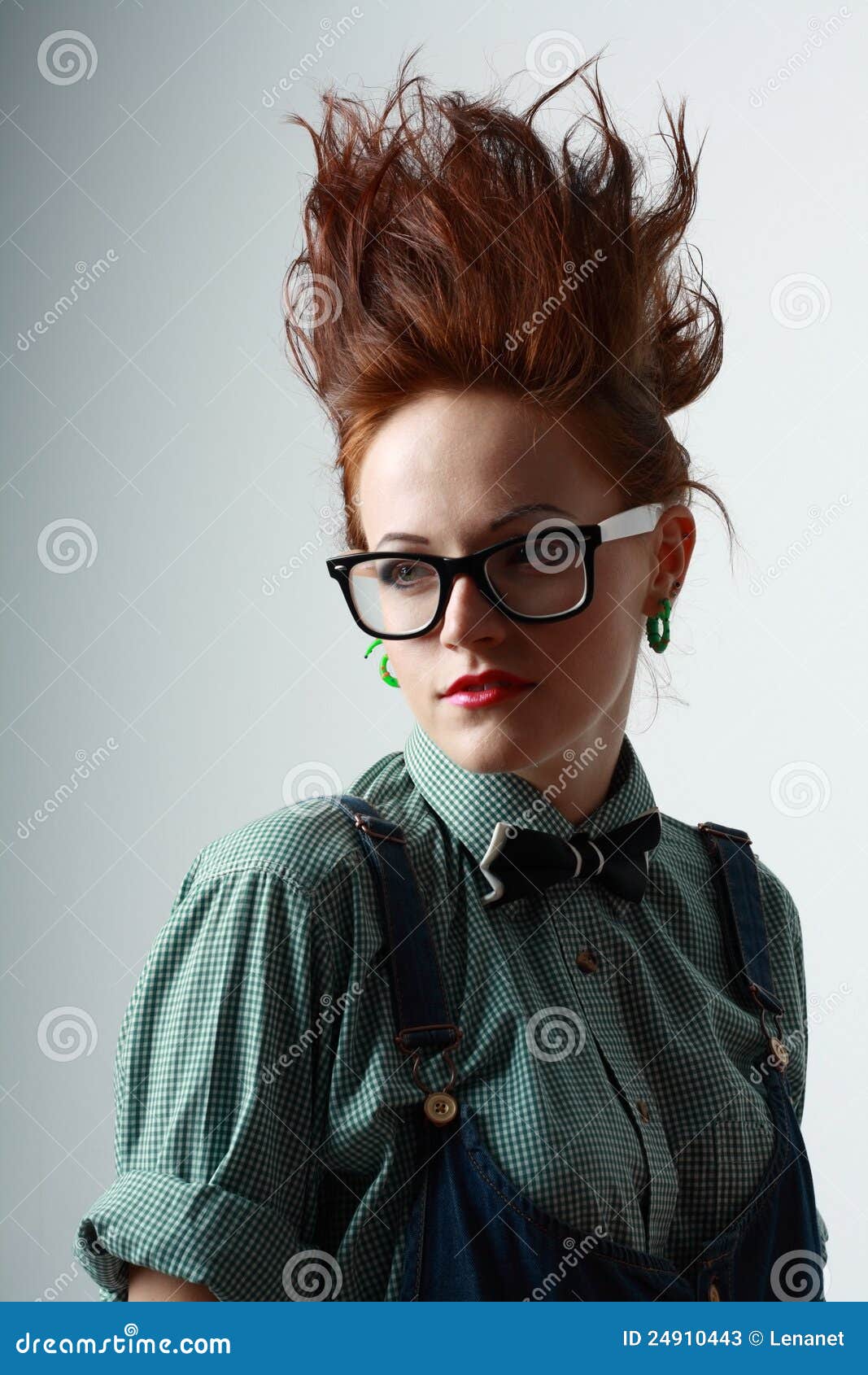 Woman crazy hair stock image. Image of hair, attractive - 24910443