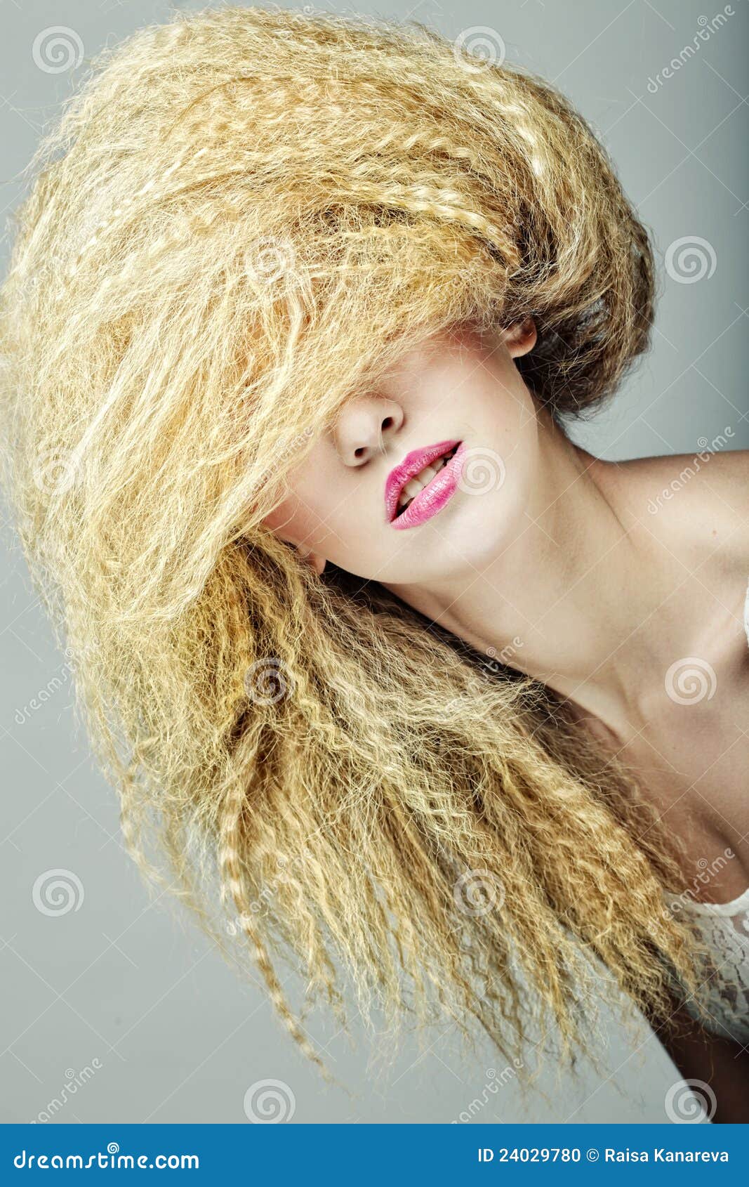 Woman with Creative Hairstyle Stock Photo - Image of cute, human: 24029780