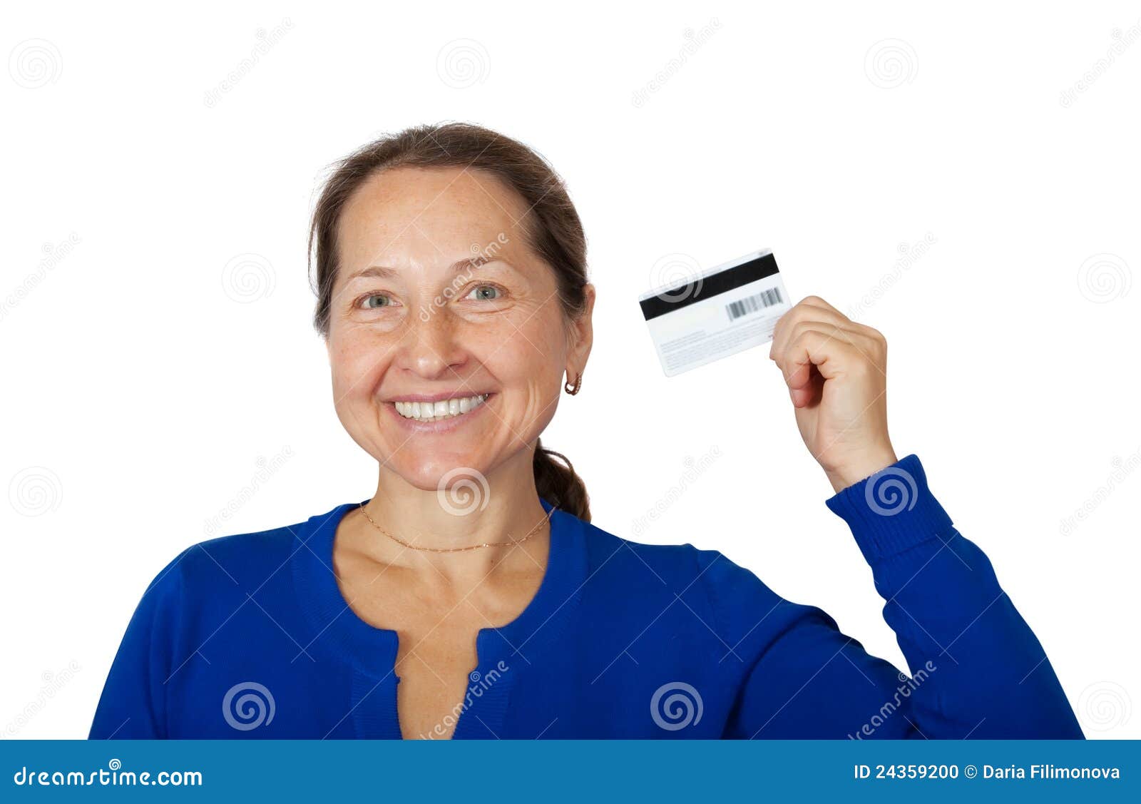 Woman with credit card stock photo. Image of caucasian - 24359200