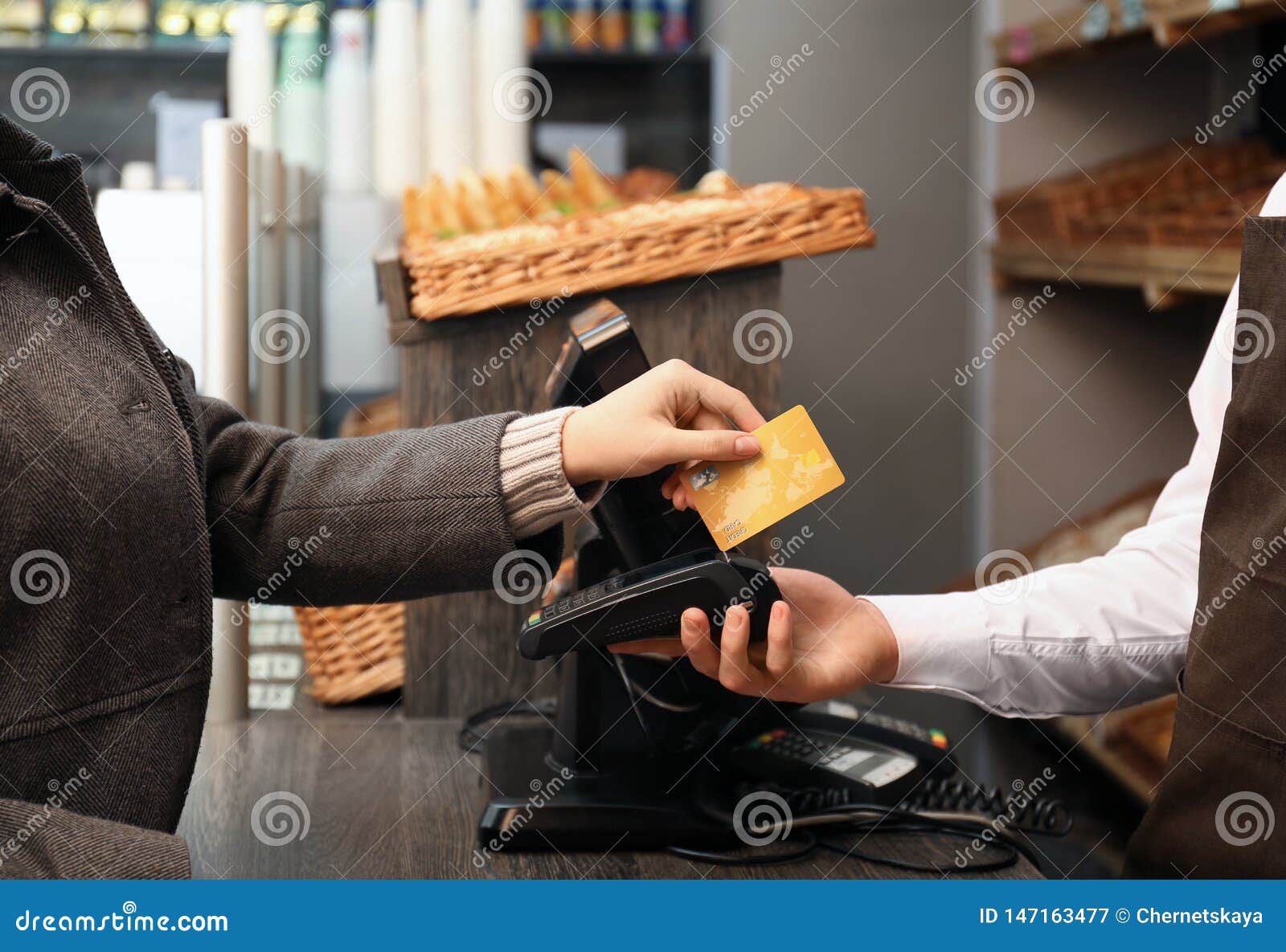 Woman with Credit Card Using Payment Terminal Stock Image - Image of ... Woman with Credit Card Using Payment Terminal Stock Image - Image of ...