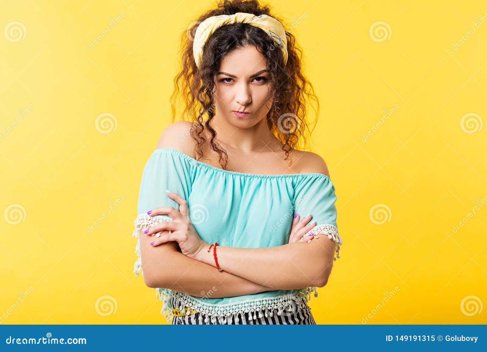Woman Crossed Arms Skepticism Suspicious Wary Look Stock Image - Image ... Woman Crossed Arms Skepticism Suspicious Wary Look Stock Image - Image ...