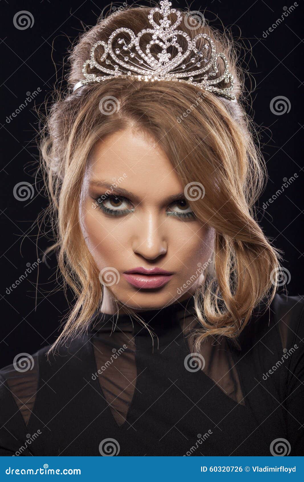 Woman with crown stock photo. Image of princess, female - 60320726