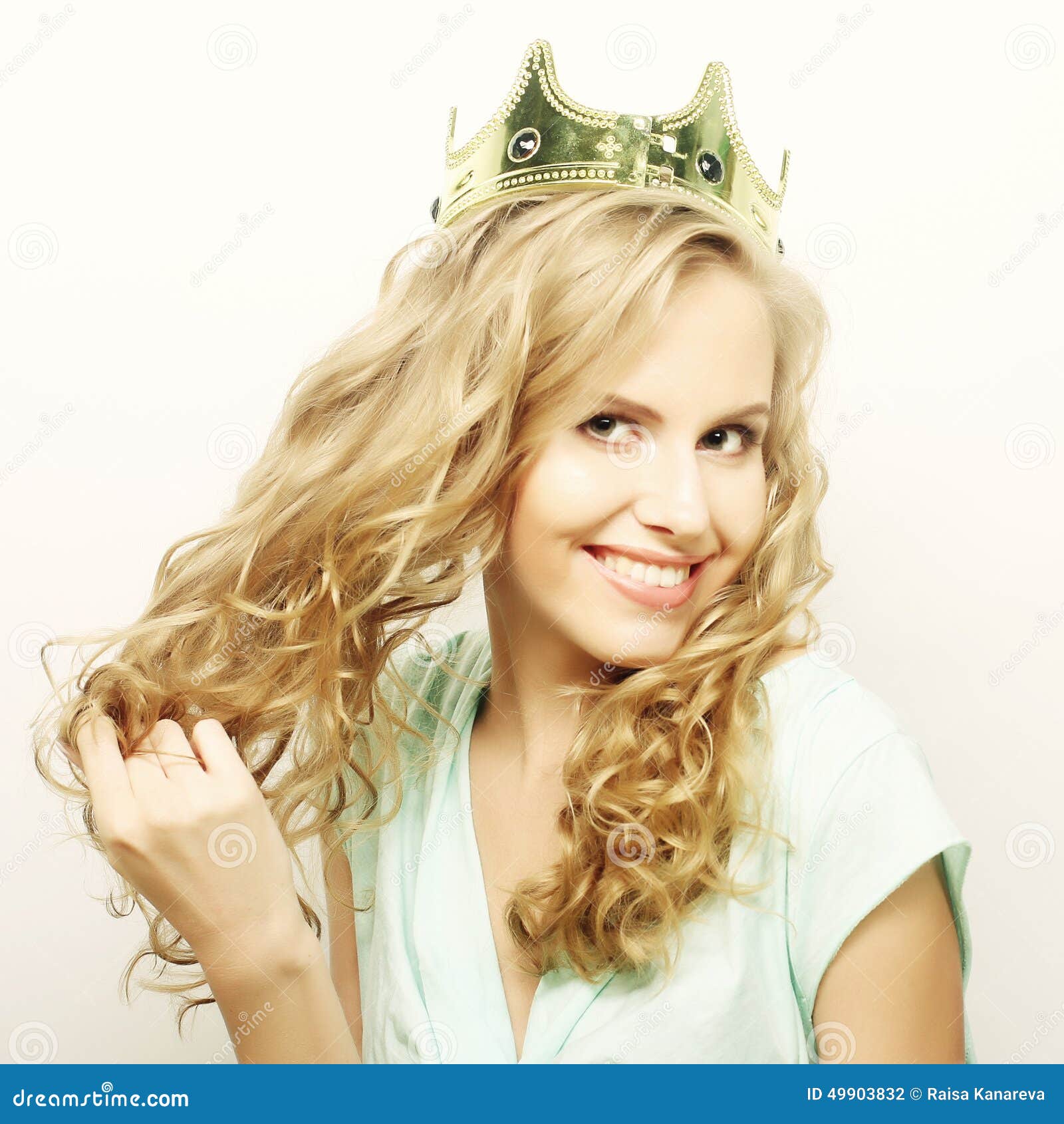 Woman in crown stock photo. Image of beauty, friendly - 49903832