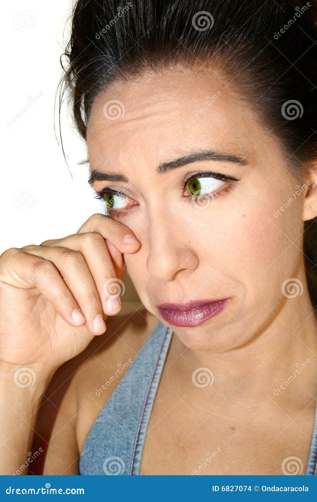 Woman cry stock photo. Image of green, woman, loneliness - 6827074