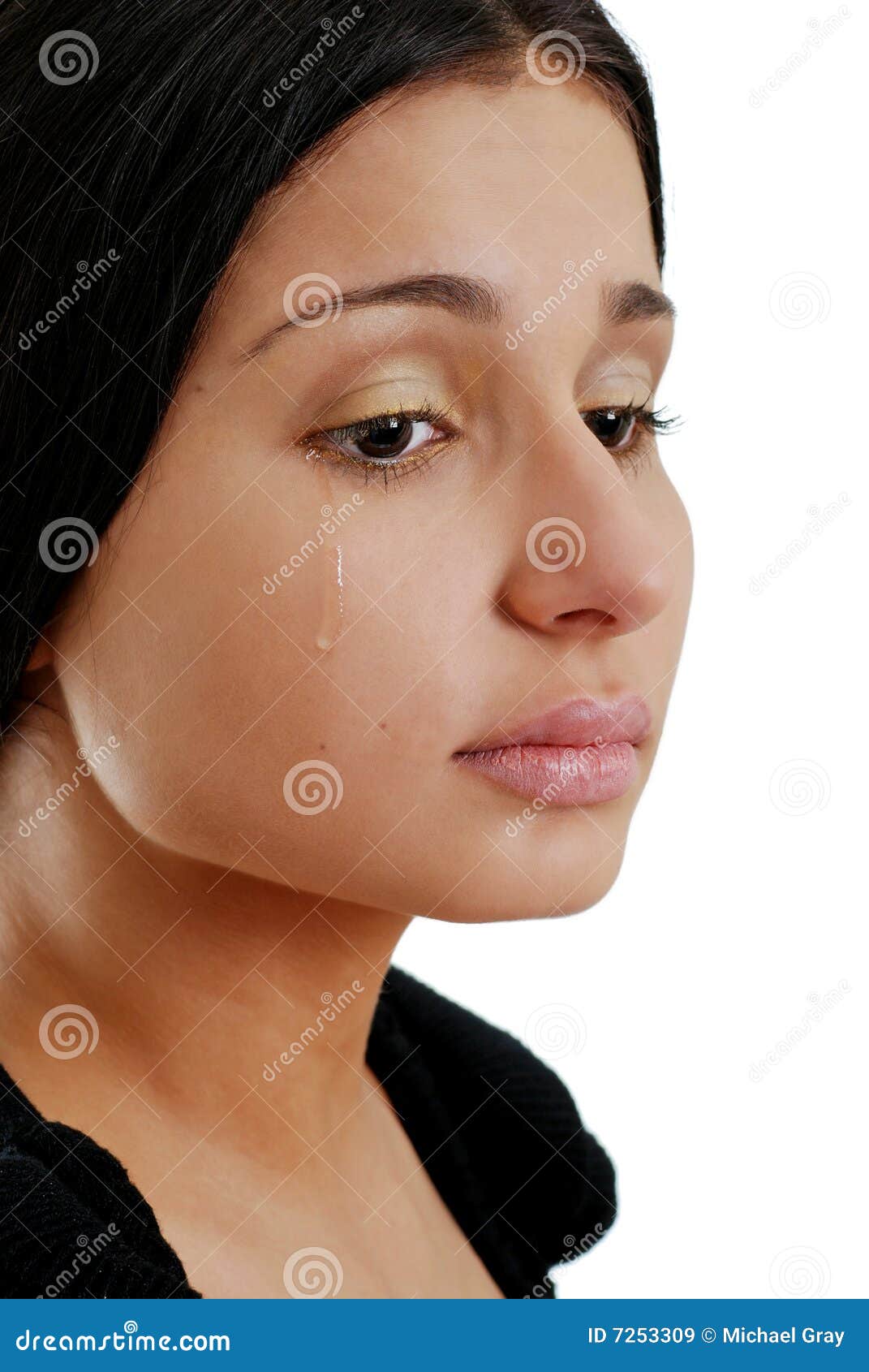 Woman crying stock image. Image of latina, close, people - 7253309