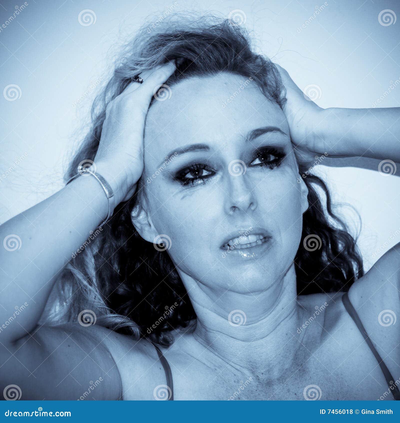 Woman crying stock photo. Image of fear, adult, emotional - 7456018