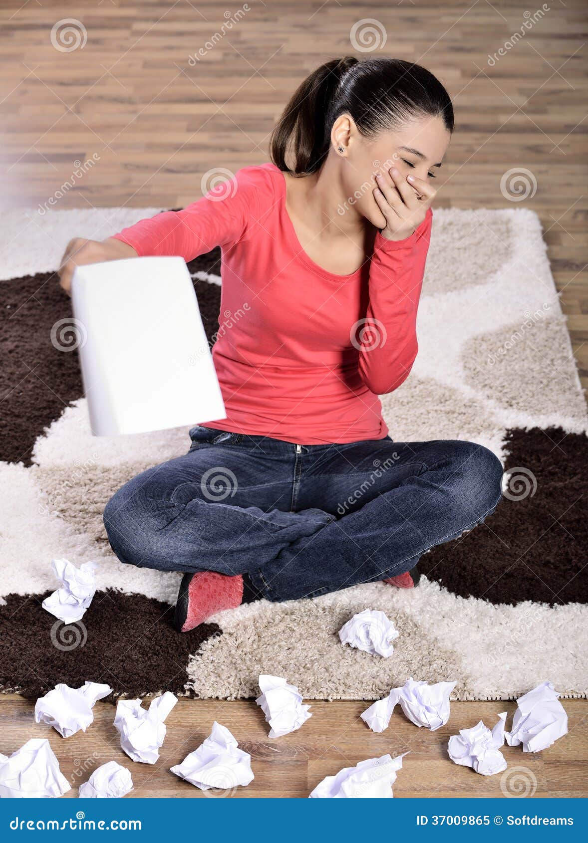Woman Crying, Reading Letter Stock Image - Image of dejection, betrayal ...