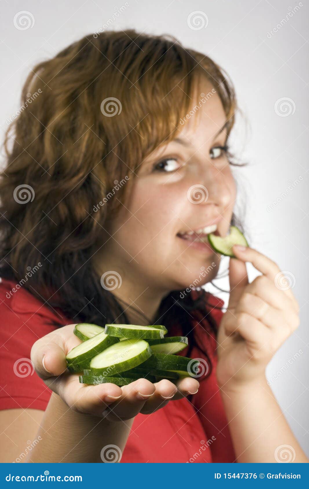 Woman and cucumber stock photo. Image of mask, laughter - 15447376