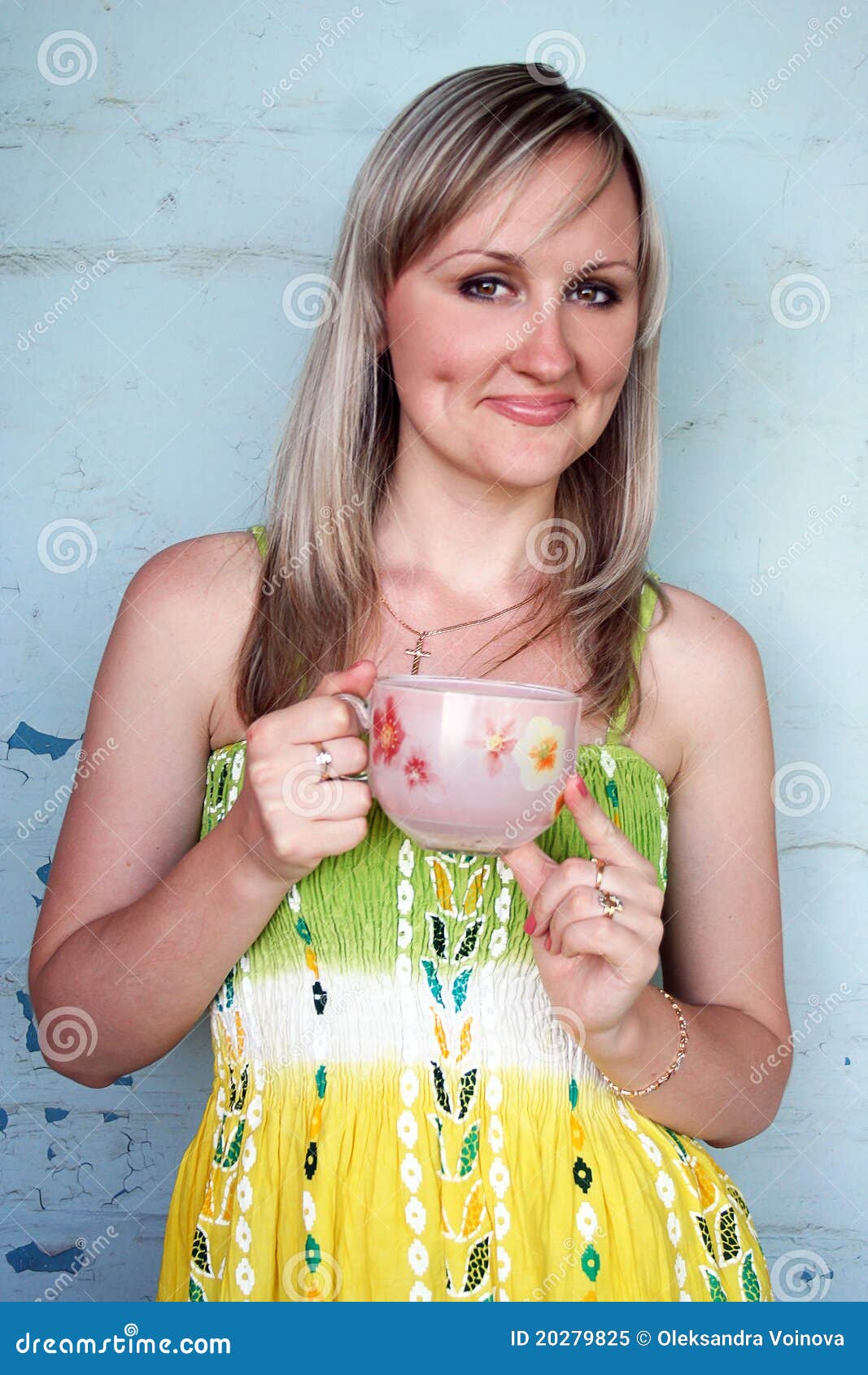 Woman with a cup stock image. Image of model, person - 20279825