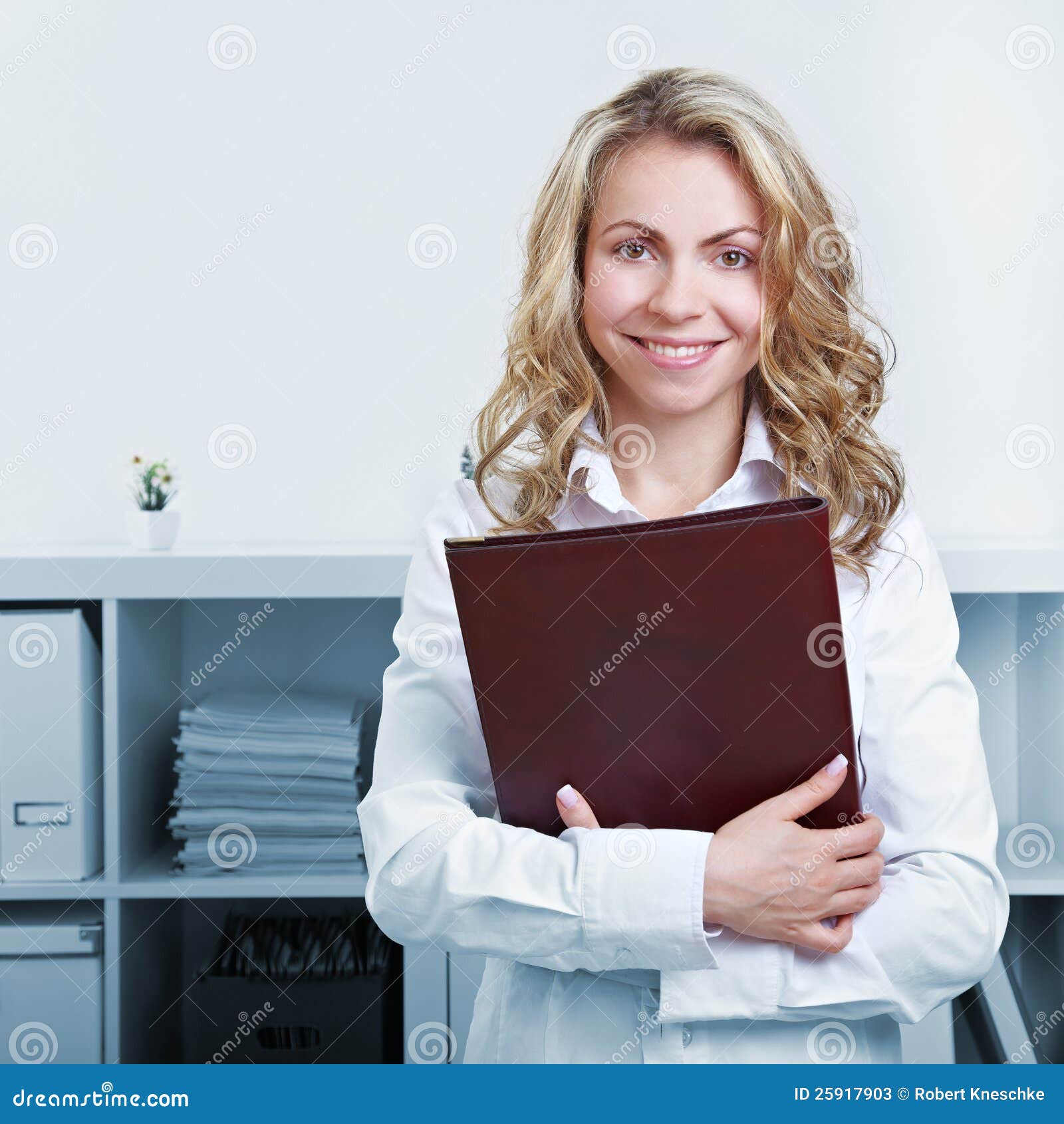 Woman with CV and resume stock image. Image of looking - 25917903