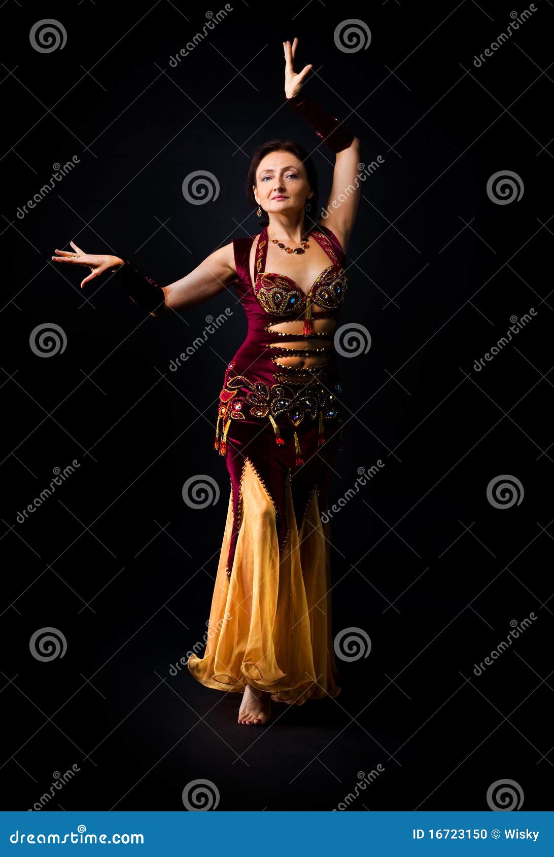 Woman Dance in Arabic Costume Stock Photo - Image of grace, adult: 16723150