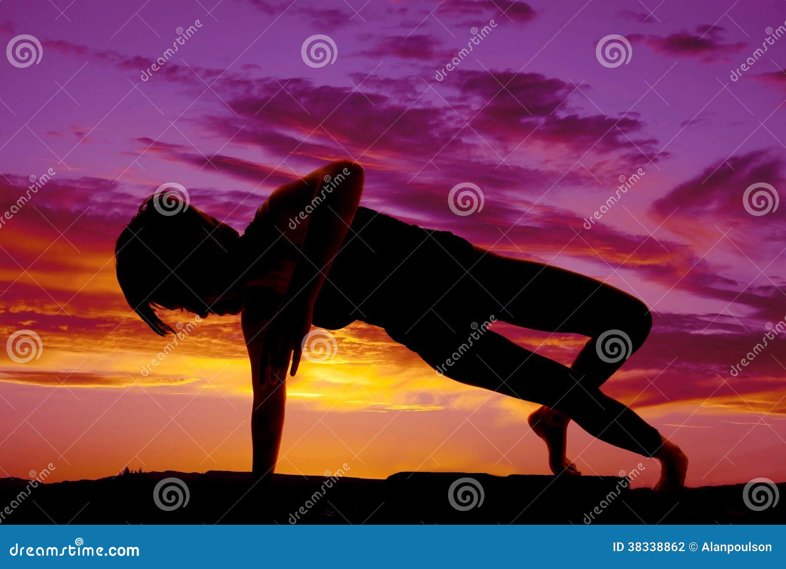 Woman Dance Silhouette One Arm Down Stock Photo - Image of mouth ...