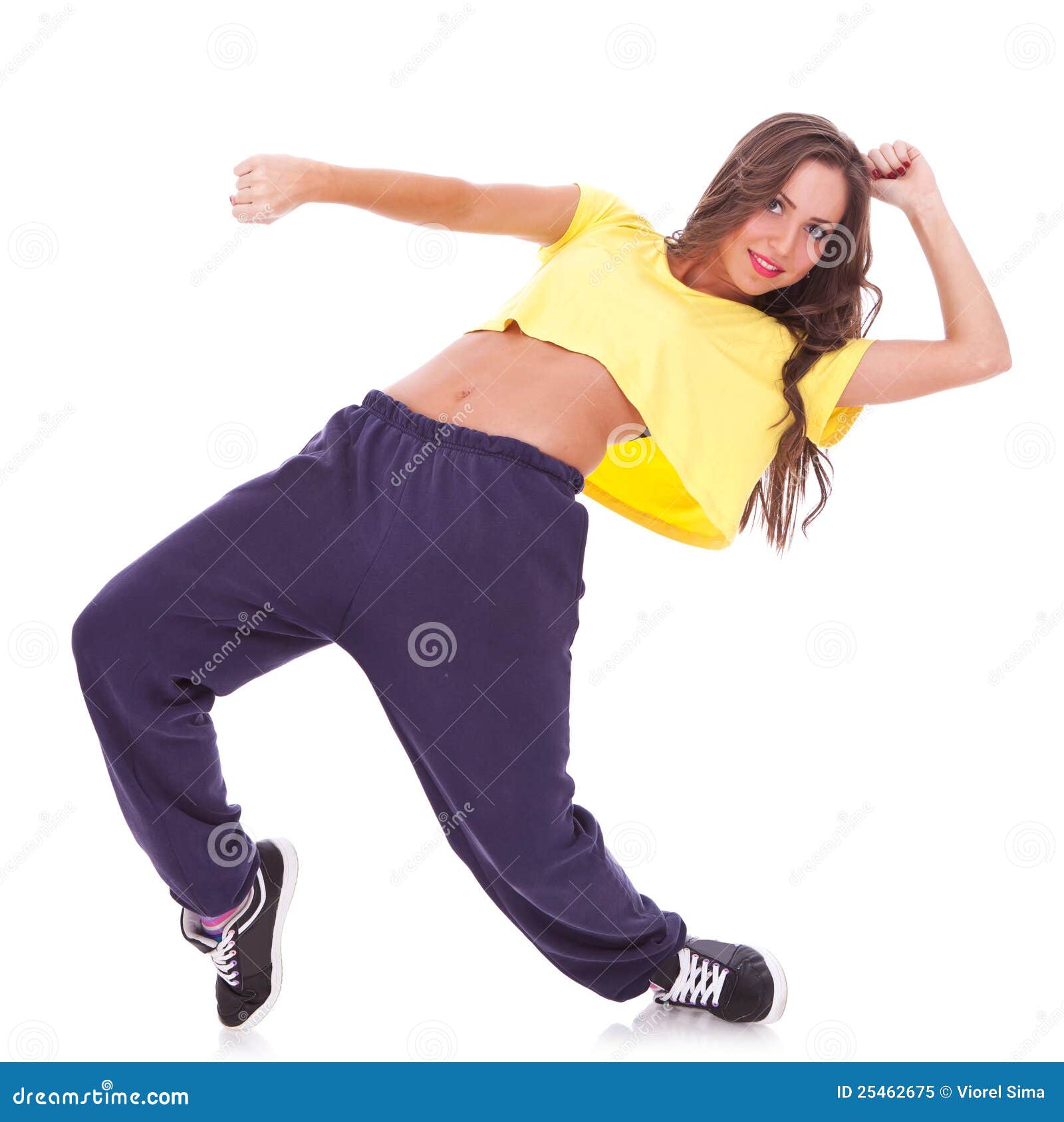 Woman dancer break dancing stock image. Image of exercise - 25462675