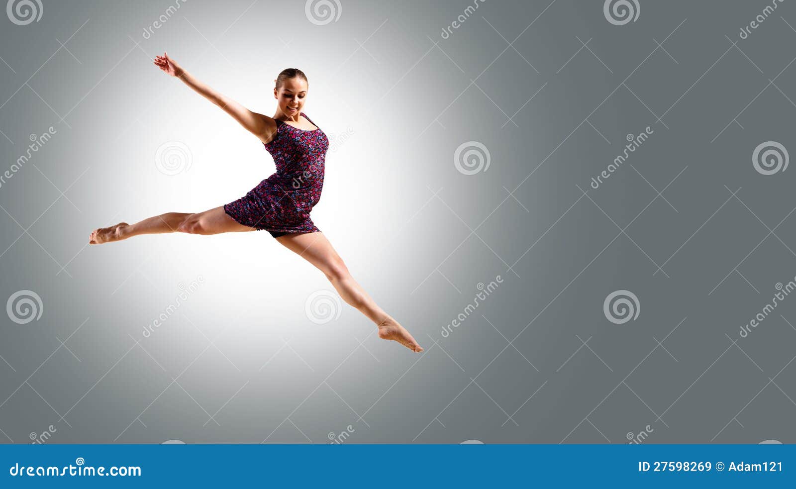 Woman dancer jumping stock image. Image of performance - 27598269