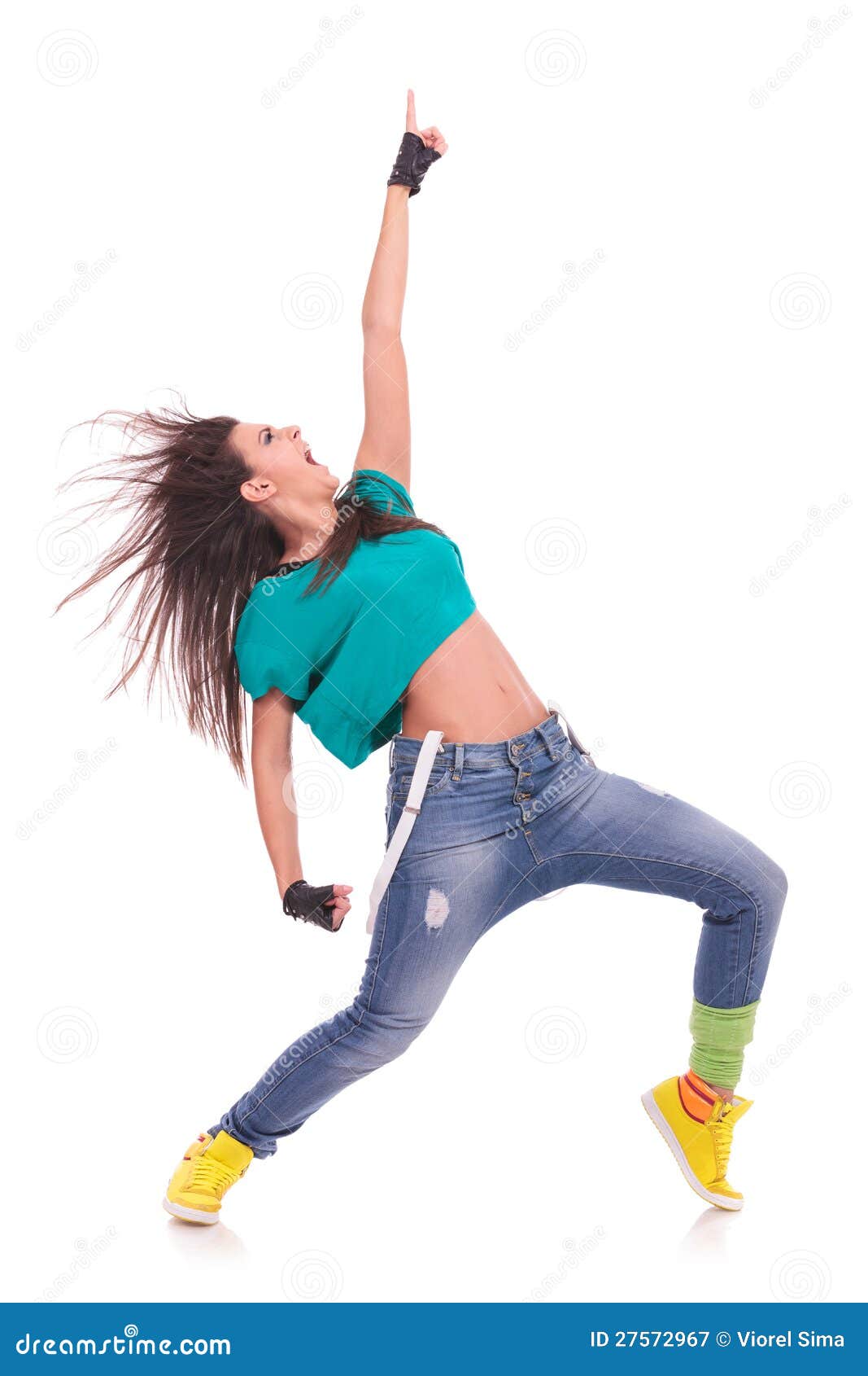Woman dancer screaming stock image. Image of dance, acrobat - 27572967