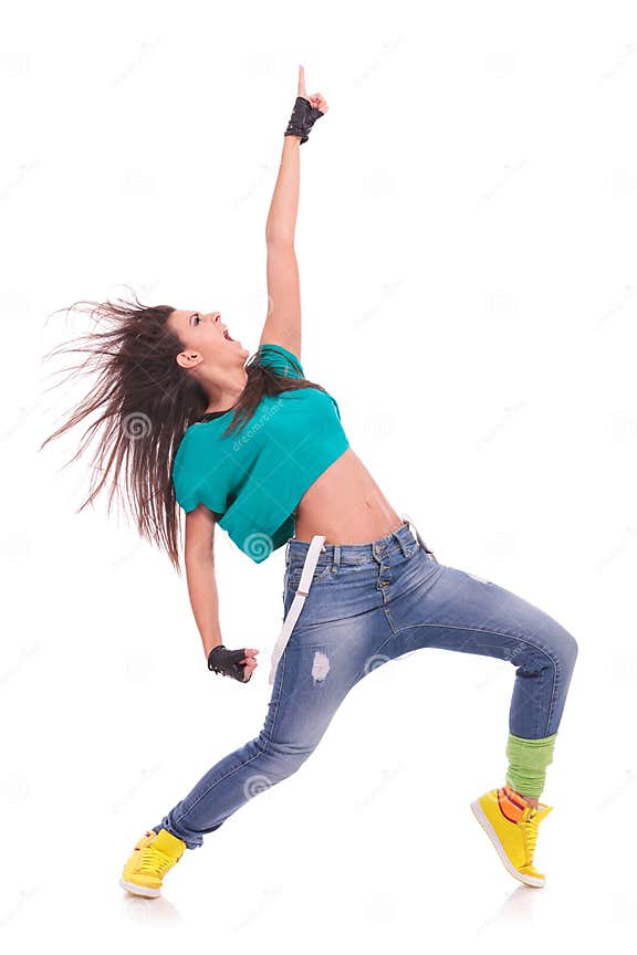 Woman dancer screaming stock image. Image of dance, acrobat - 27572967