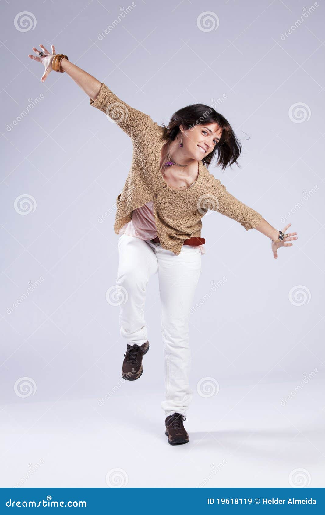 Woman dancing stock image. Image of beautiful, activity - 19618119