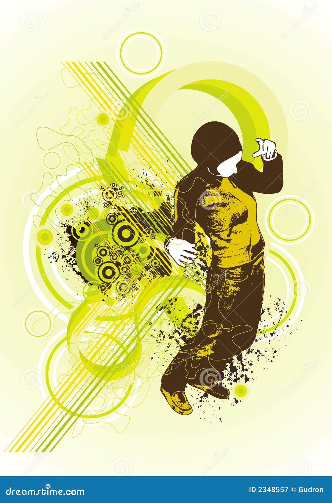 Woman Dancing Abstract Back Stock Vector - Illustration of sign ...