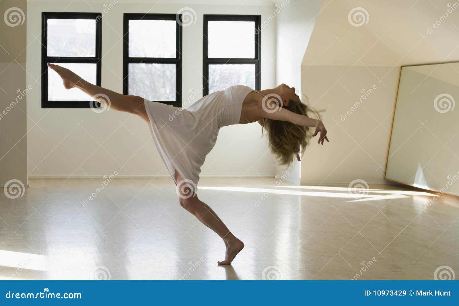Woman dancing in joy stock image. Image of leisure, indoors - 10973429